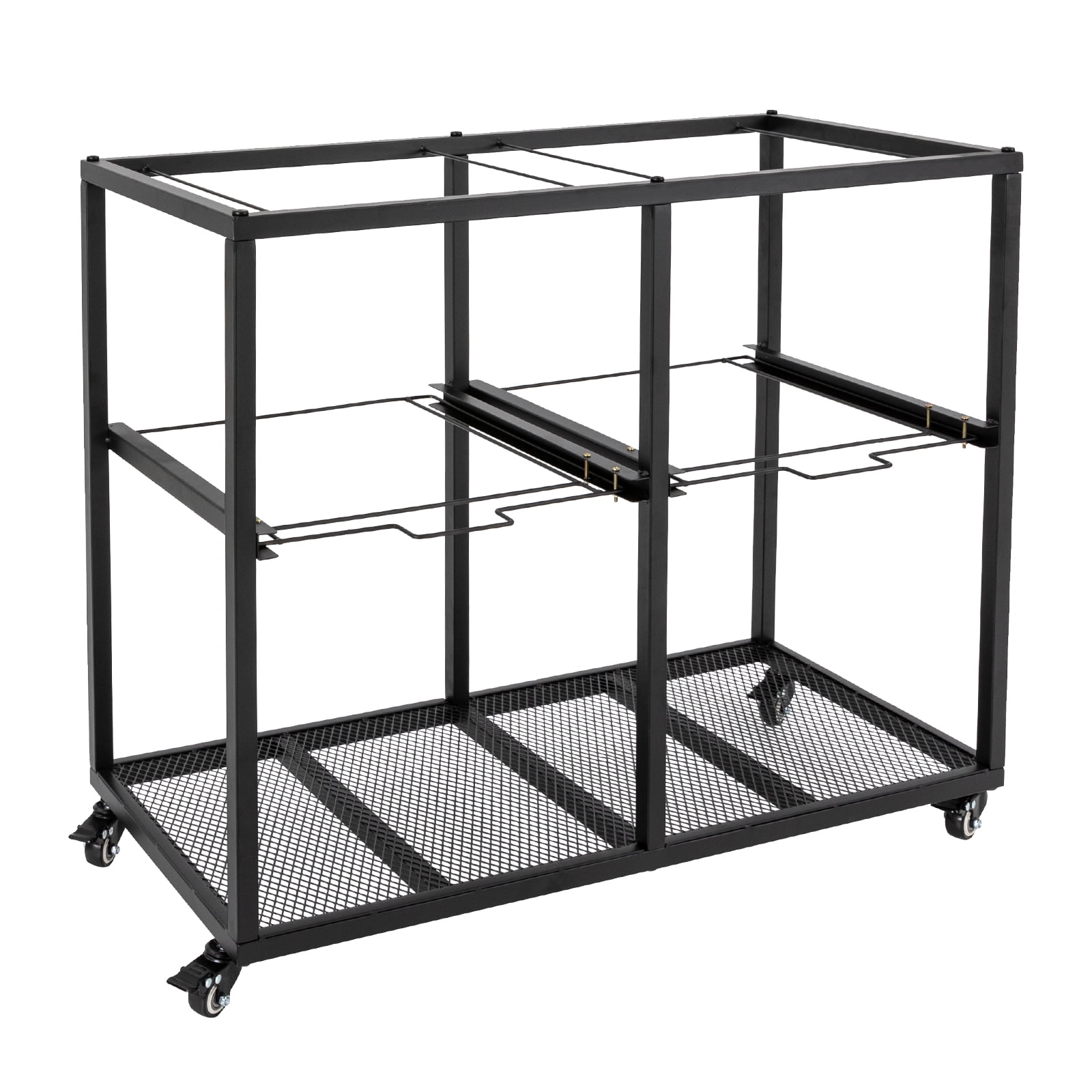 Wildnix Pull-Out Rolling File Cart with 2-Tier Hanging Frame, Mesh ...