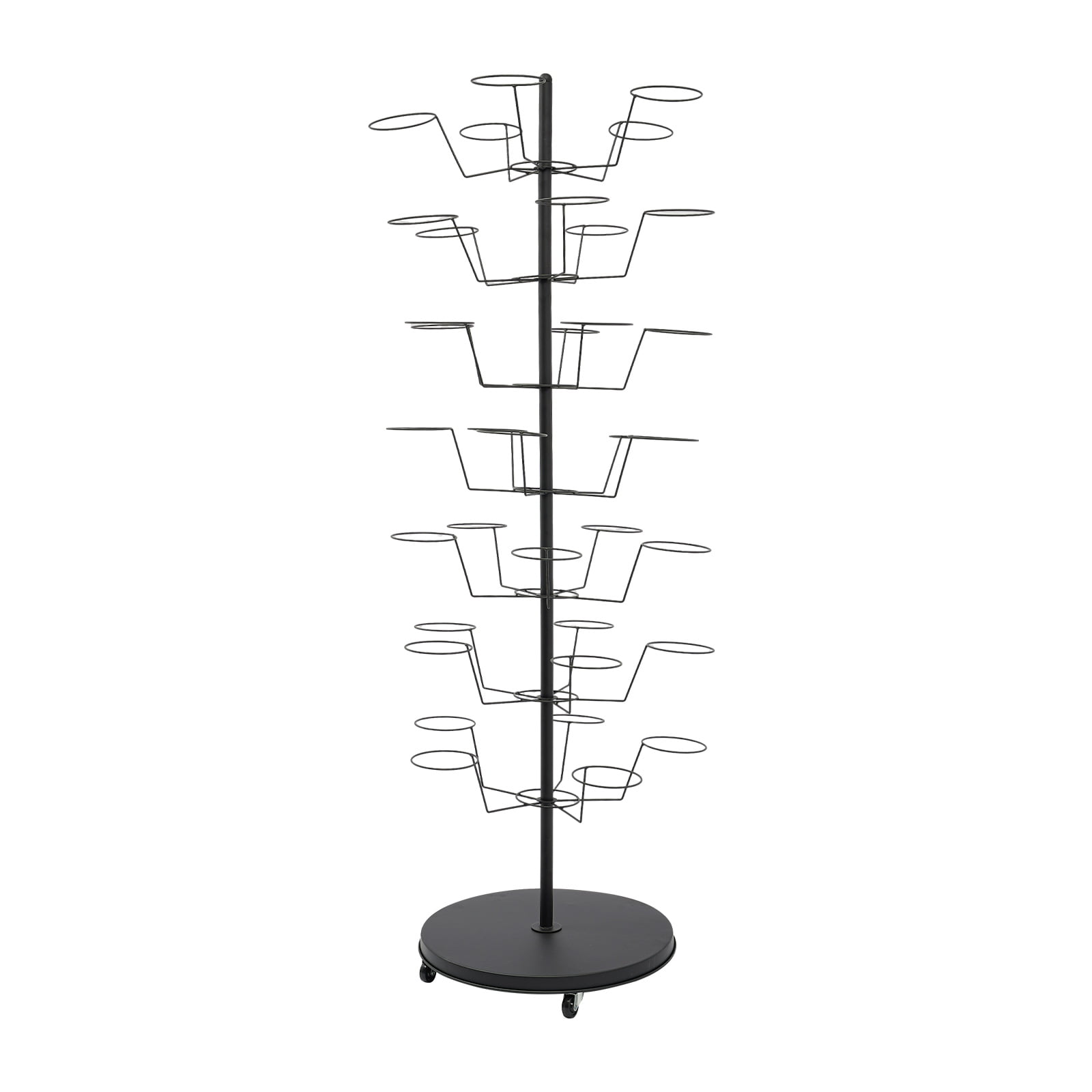 Wildnix Retail Counter Hat Display Rack, 7-Tier Steel Pipe and Iron ...