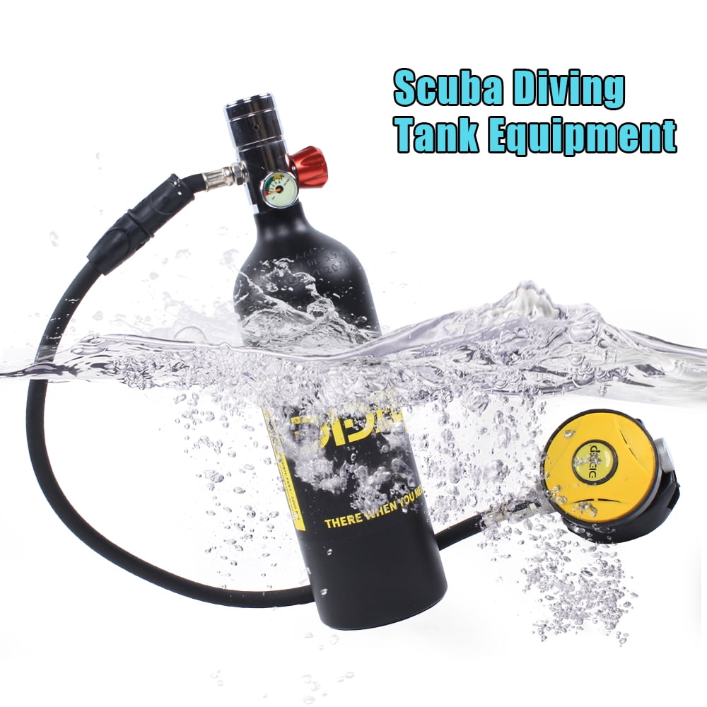 Wildnix Scuba Tank with Pressure Gauge and Reflective Strip, 6061 ...