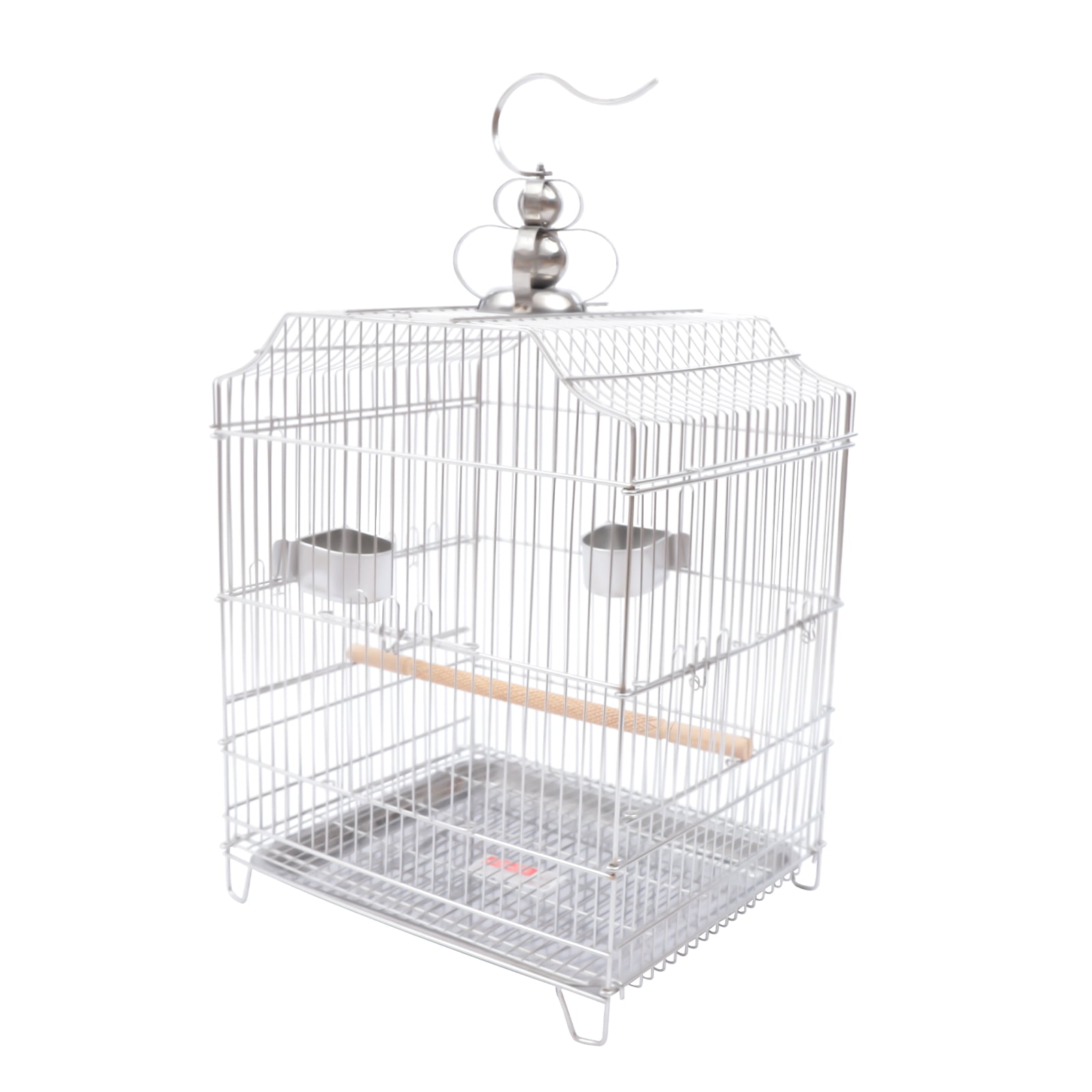 Wildnix Stainless Steel Bird Cage with Removable Tray, Safety Lock, and ...