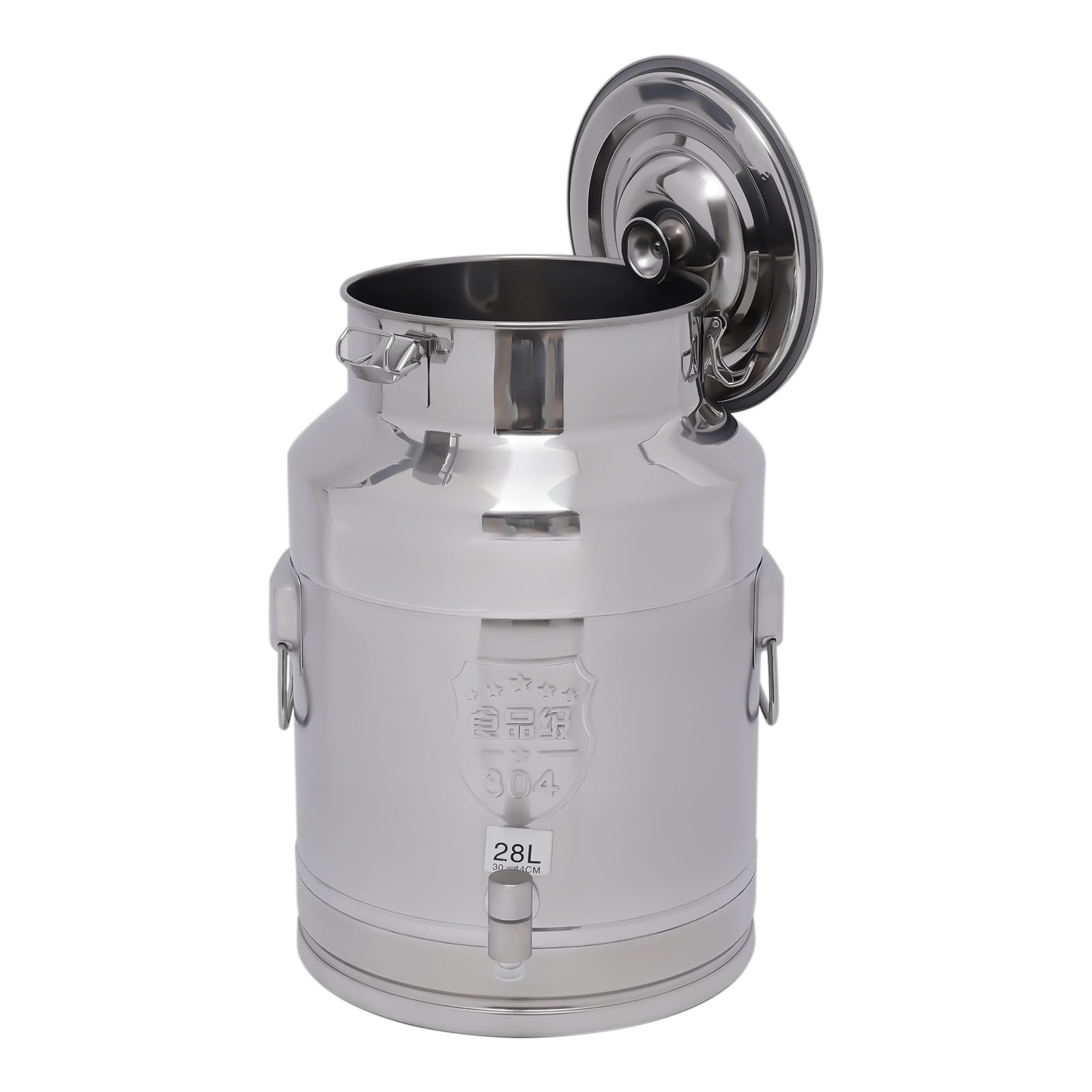 Wildnix Stainless Steel Milk Can, 28L/7.4 Gallon Capacity, Corrosion ...
