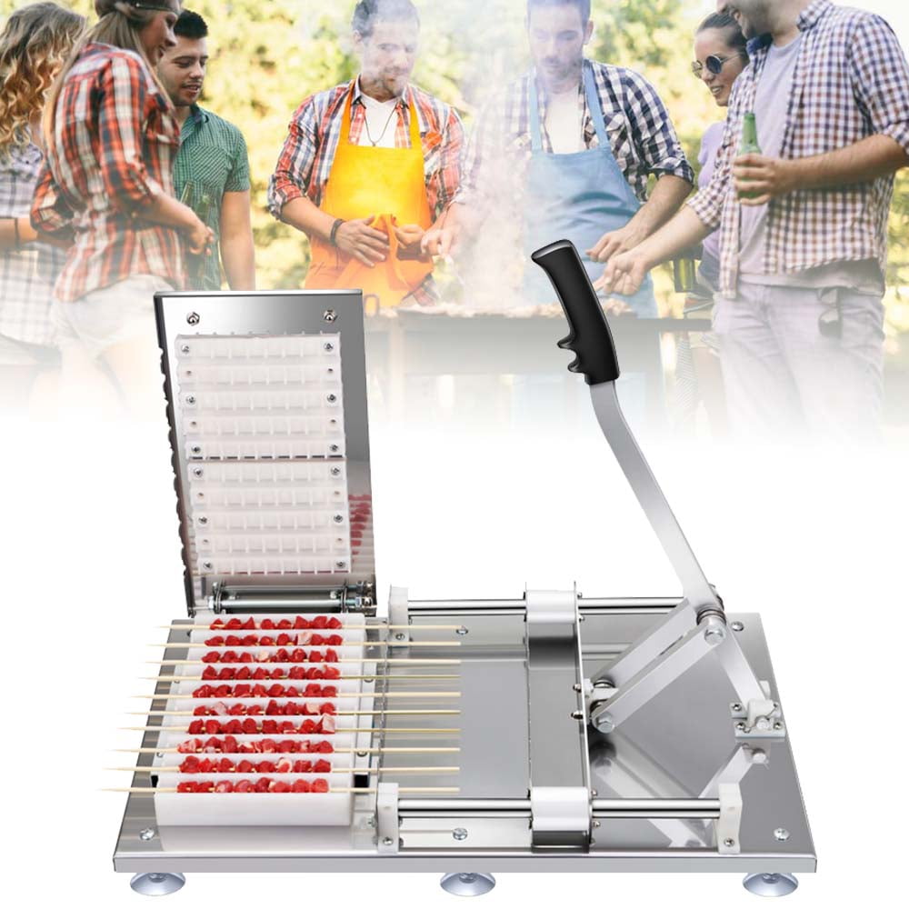 Wildnix Stainless Steel Multi Fonction BBQ Meat String Skewer Manual ...