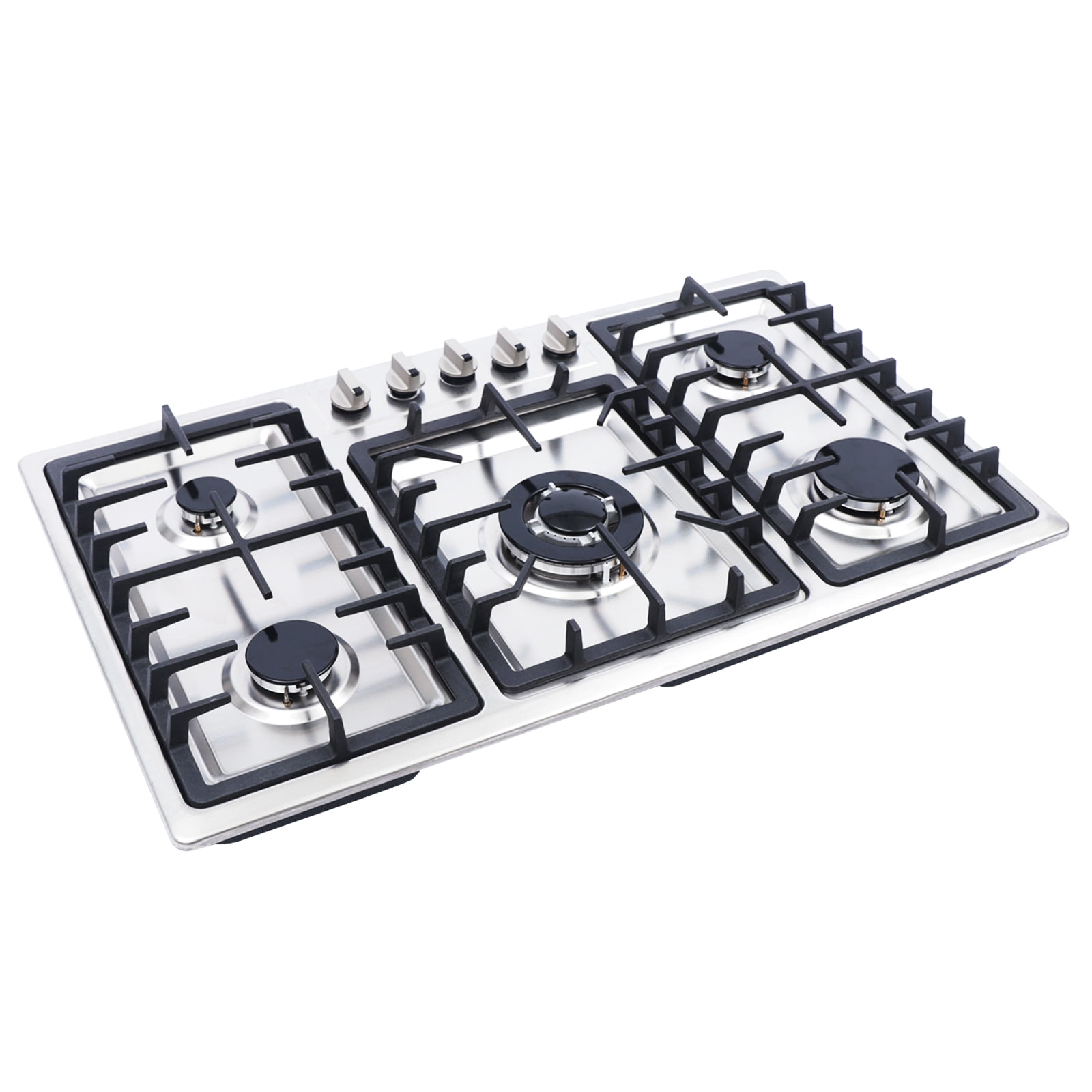 Wildnix Stainless Steel NG LPG Gas Built In Cooktop Countertop Cook ...