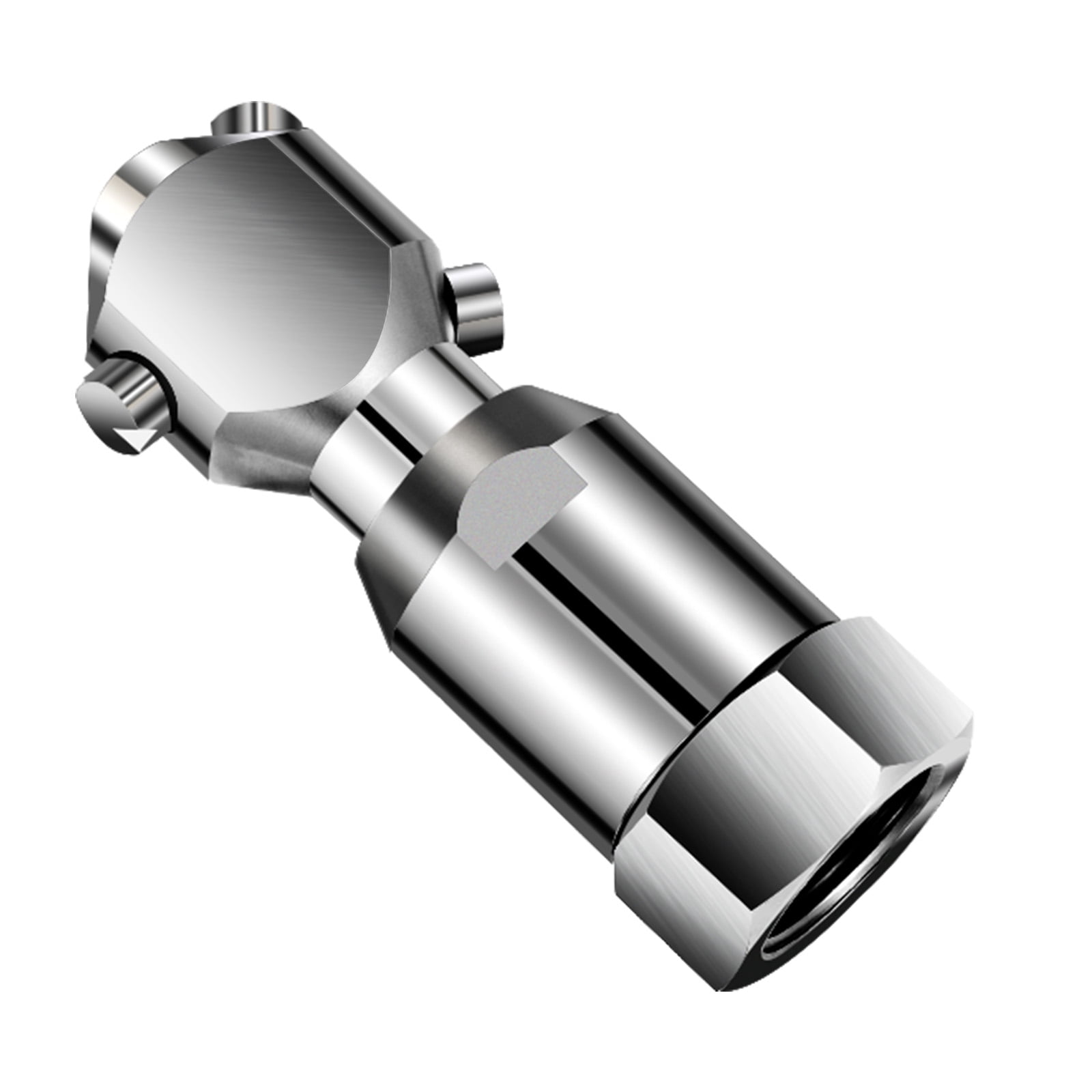 Wildnix Stainless Steel Rotary Spray Nozzle with Three Water Outlets ...