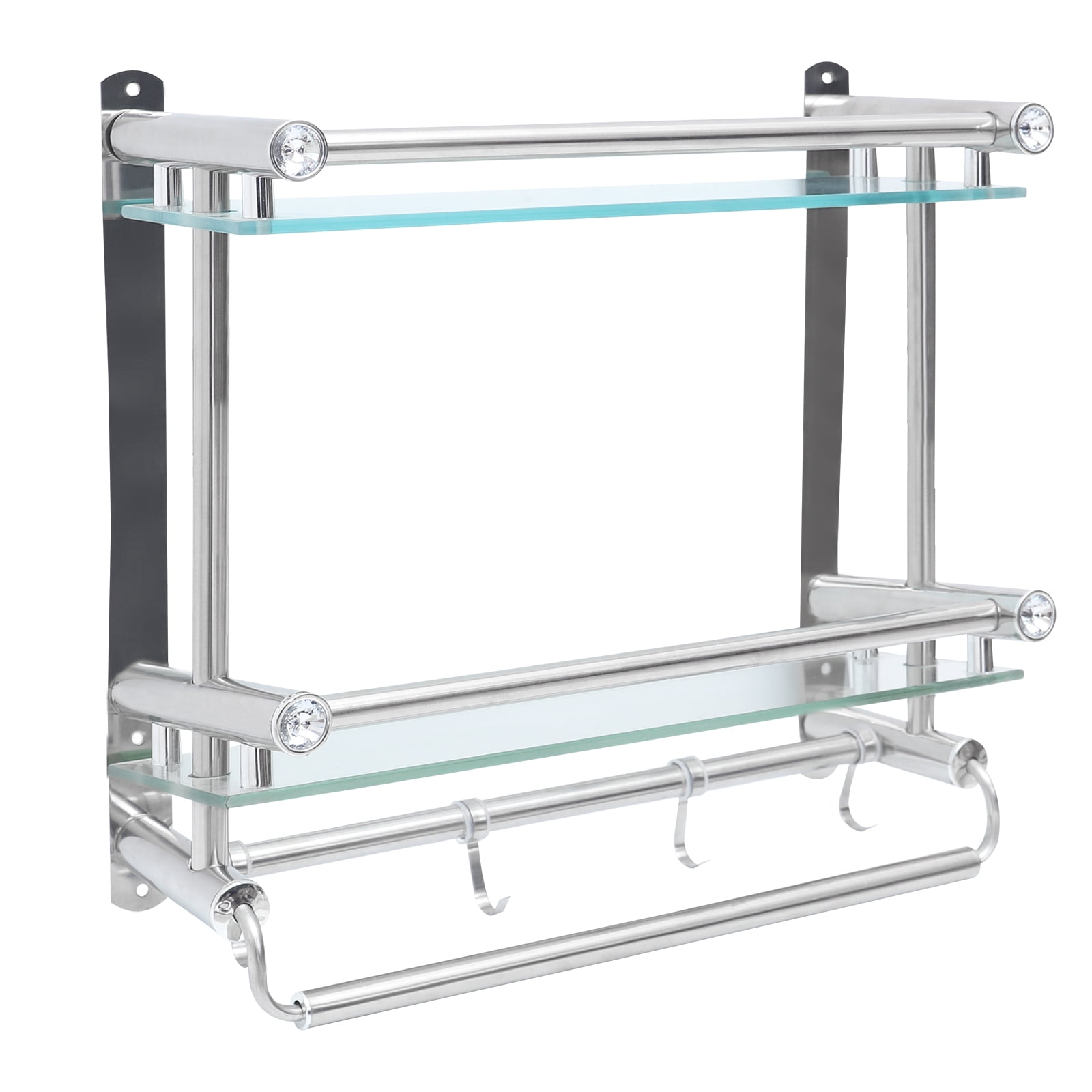 Wildnix Stainless Steel Towel Bar with Perforation-Free Installation ...