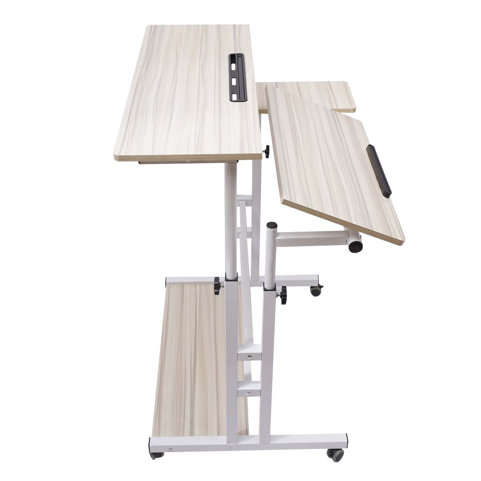 Wildnix Stand Up Computer Workstation, Adjustable Height Laptop Desk, 4 ...