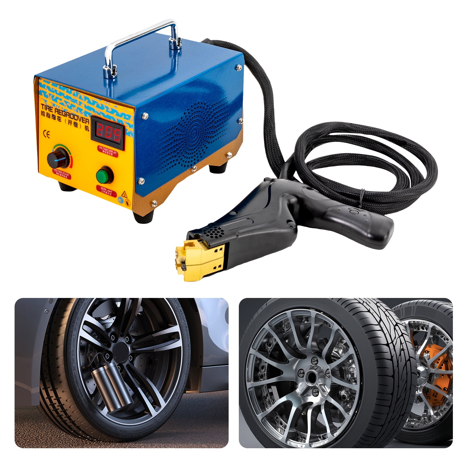 Wildnix Tire Groover Machine 1000W with LED Screen, Comfortable Handle ...