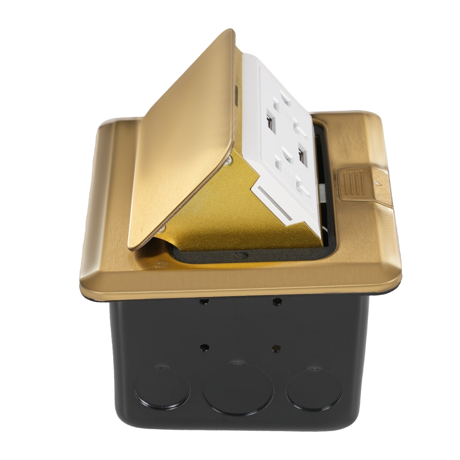 Wildnix Up Floor Socket, 2 USB + 2 US Standard Sockets, 4000W Power ...