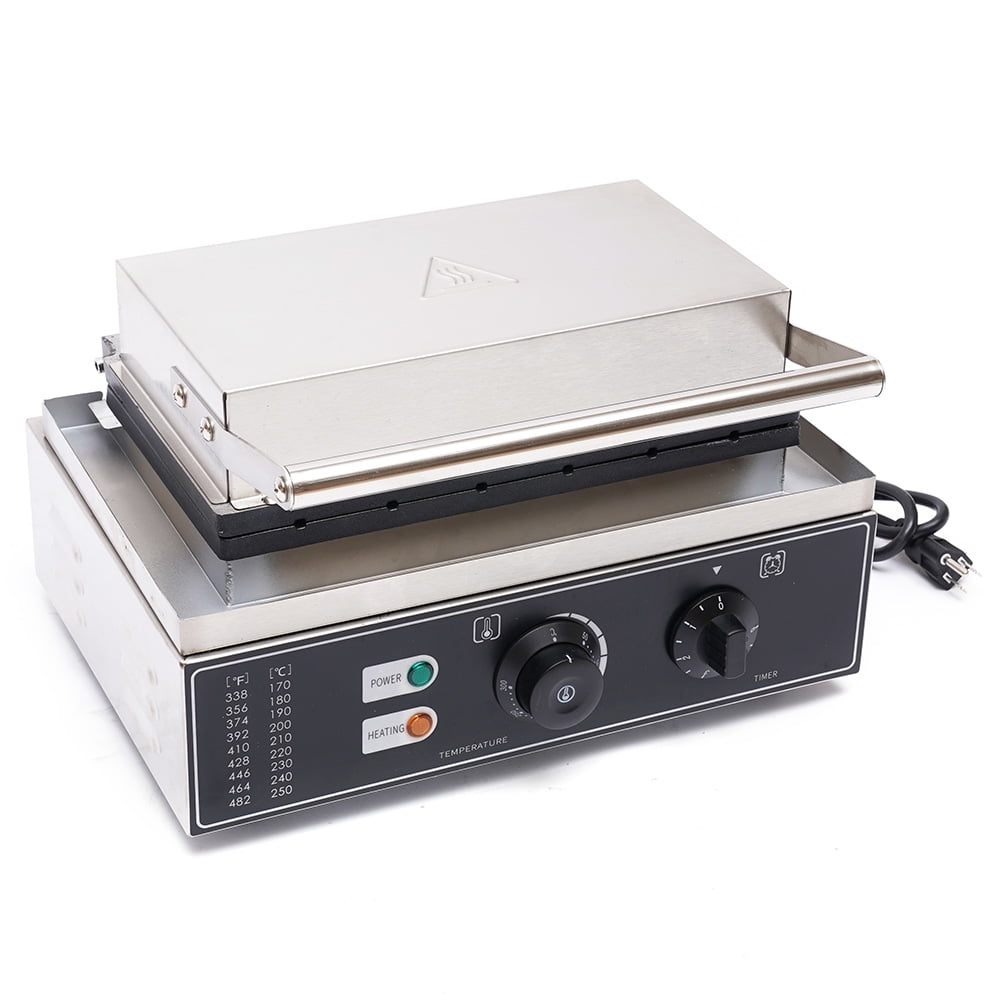 Wildnix Waffle Maker with Time & Temperature Control, Non-Stick Pans, 1 ...