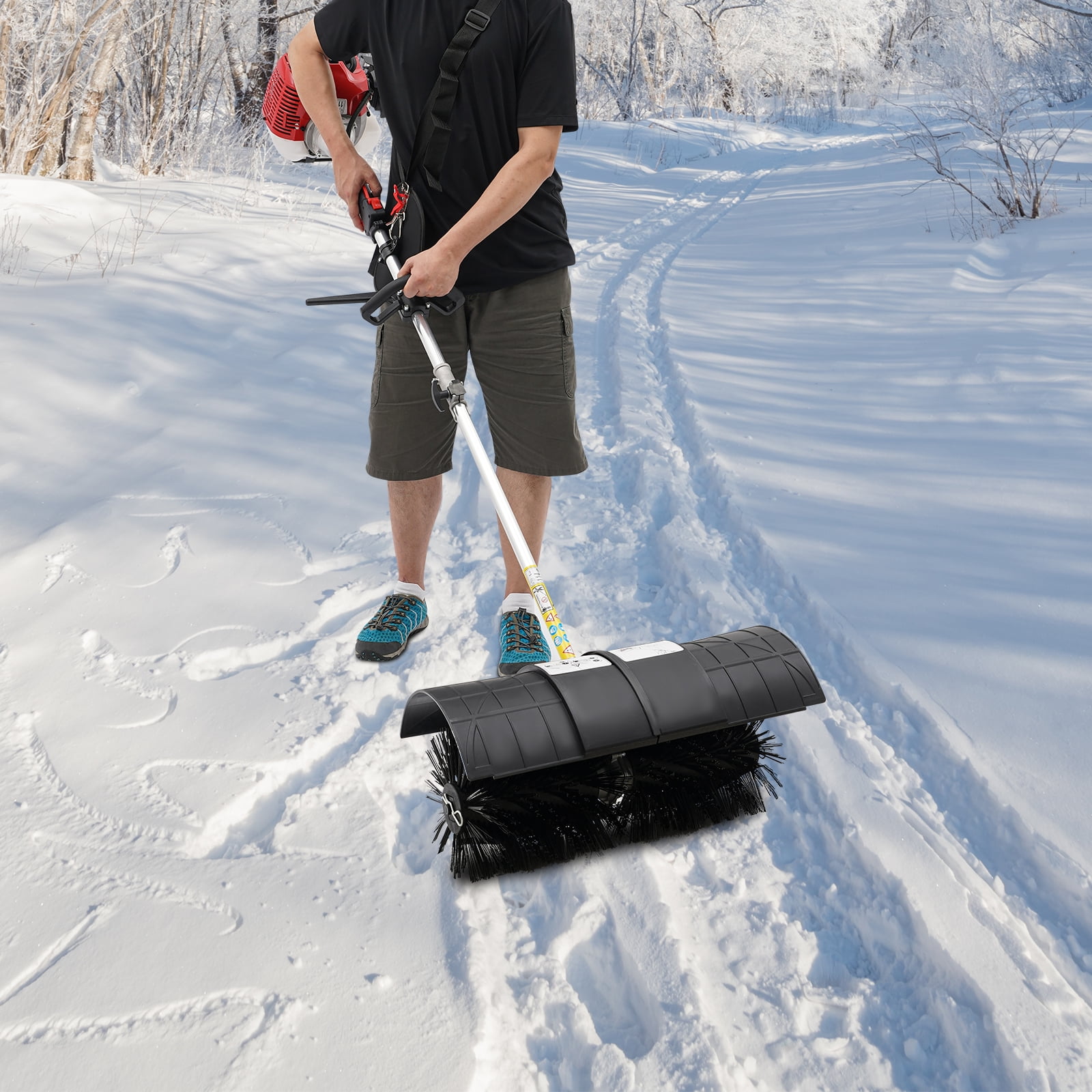 Wildnix Walk Behind Leaf Blower with 20.47-inch Sweeping Area, 1.7kW ...