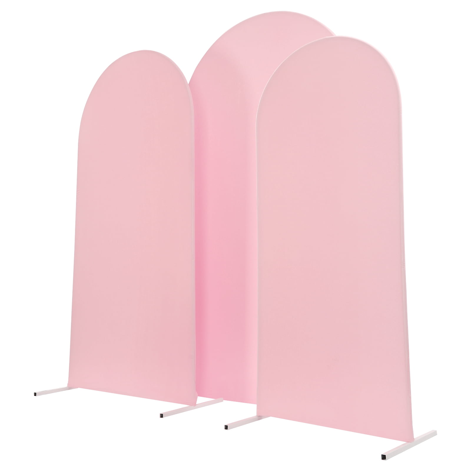 Wildnix Wedding Arch Stand Set with Cotton Covers, Freestanding Steel ...