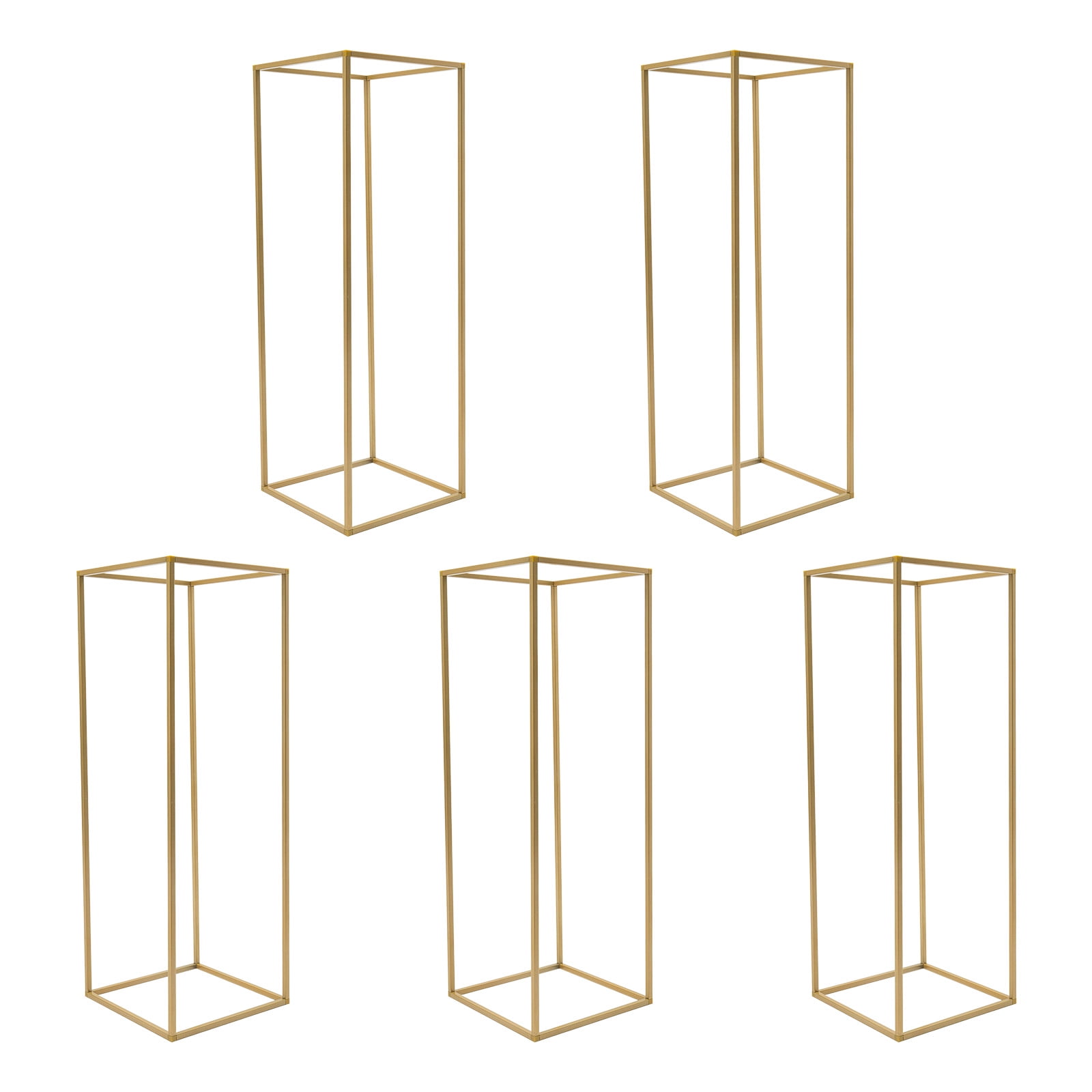 Wildnix Wedding Flower Stand – 5PCS Gold Metal Stands, Durable Steel ...