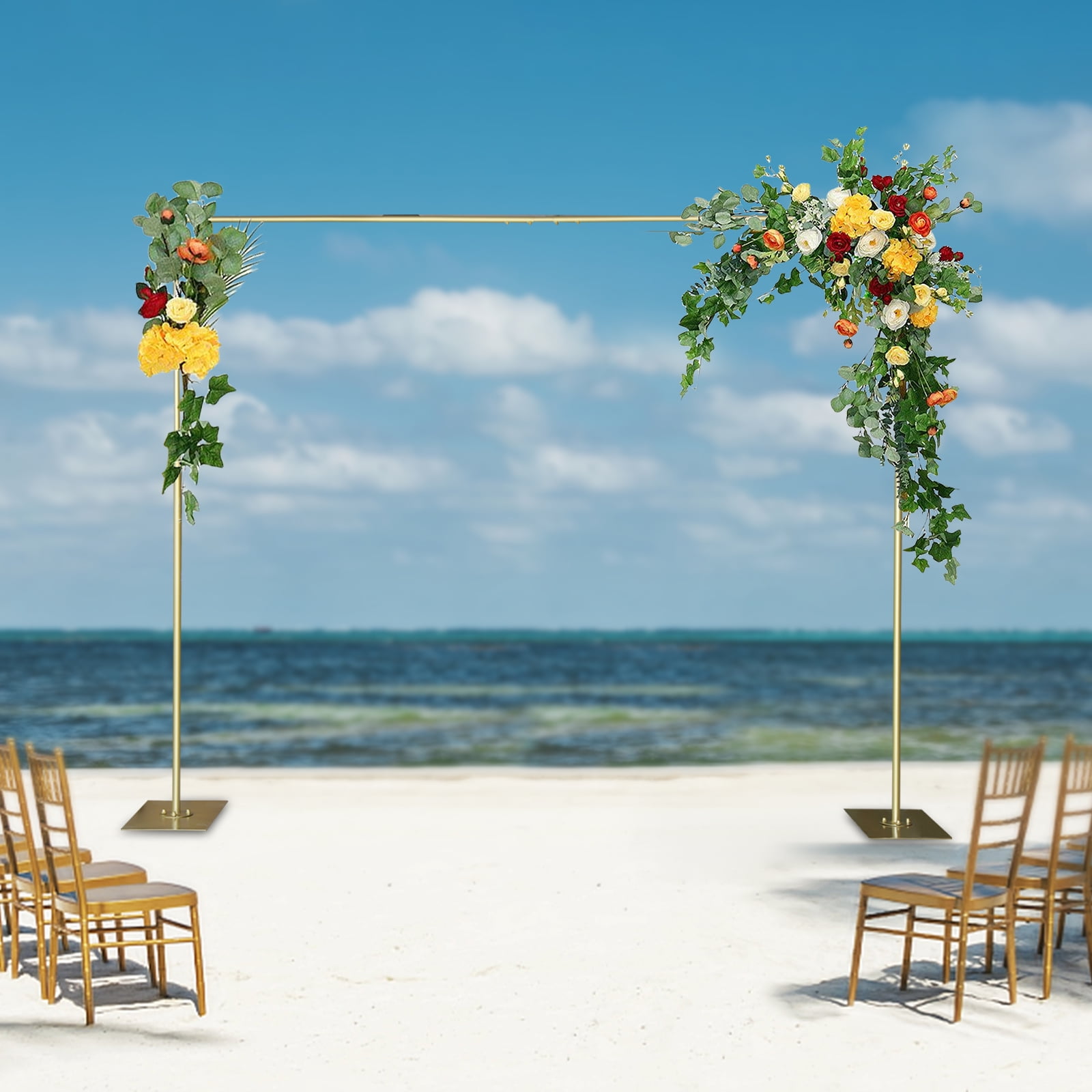 Wildnix Wedding Stand with Adjustable Height (4.9ft to 9.8ft), Heavy ...