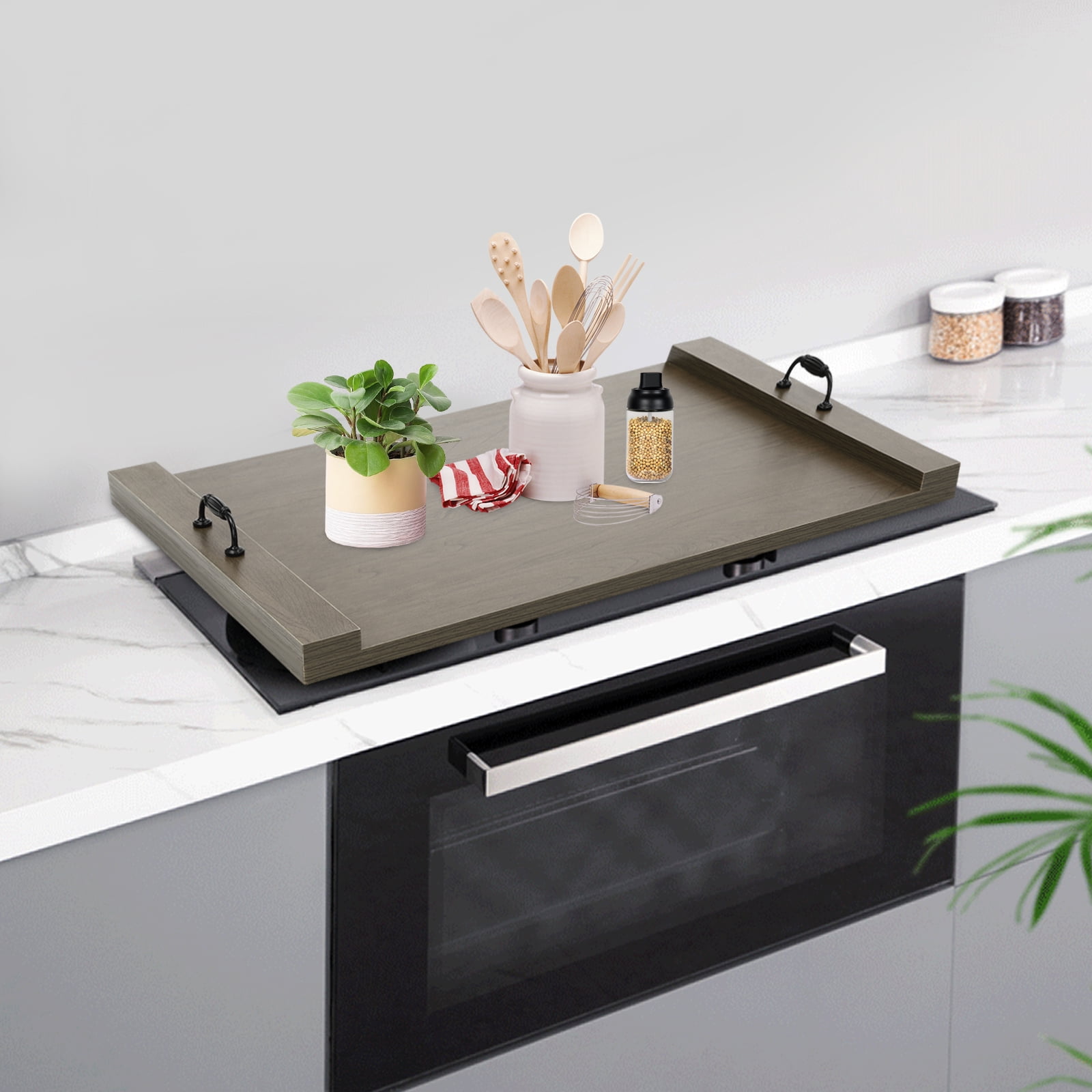 Wildnix Wood Stove Top Cover with Handles-30"x22" Extra Kitchen Counter ...