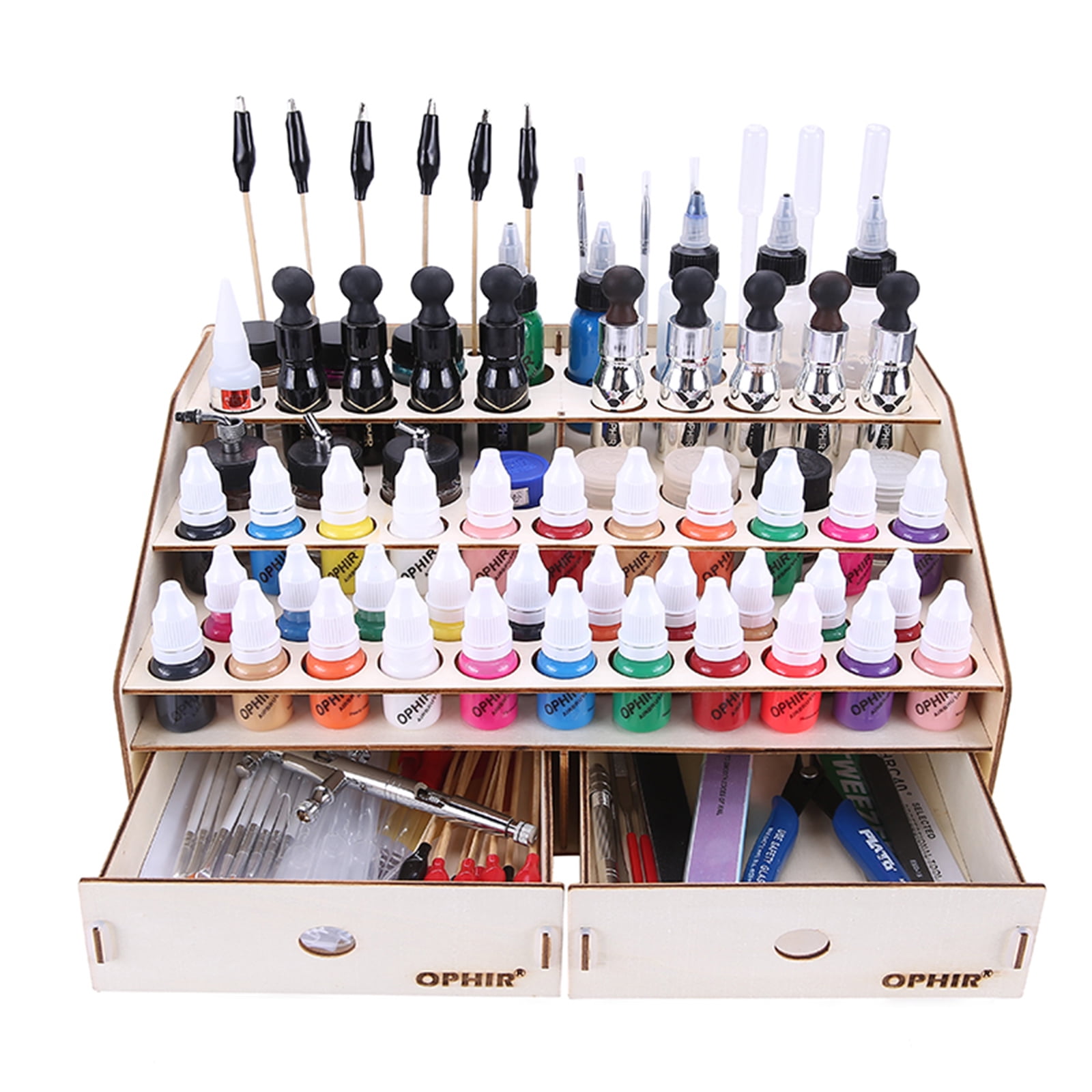 Wildnix Wooden Paint Rack, High-Quality Stable Board, Compact Design ...