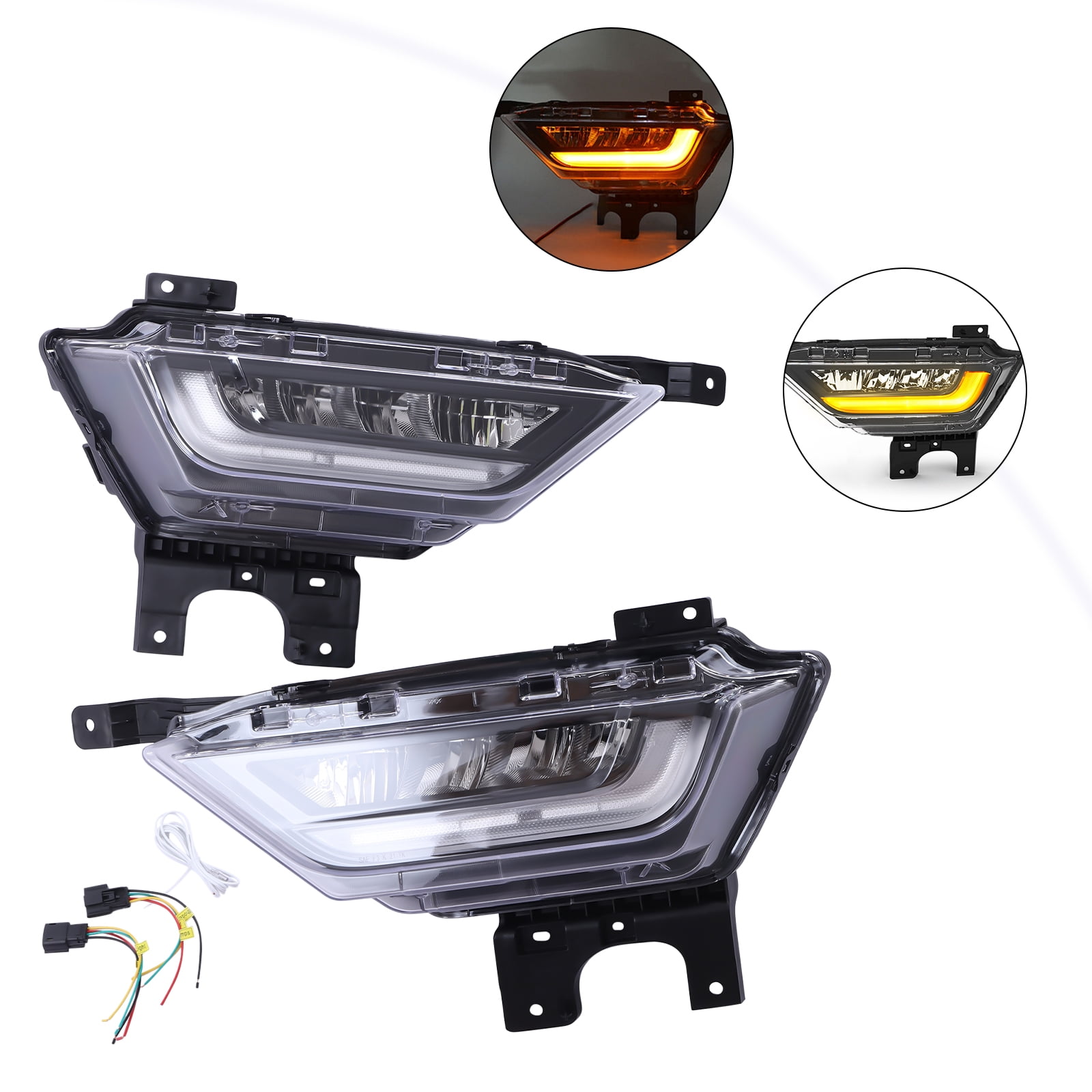 Wildnix for 2021-2022 Ford F150 LED Fog Lights with Turn Signal, Black ...
