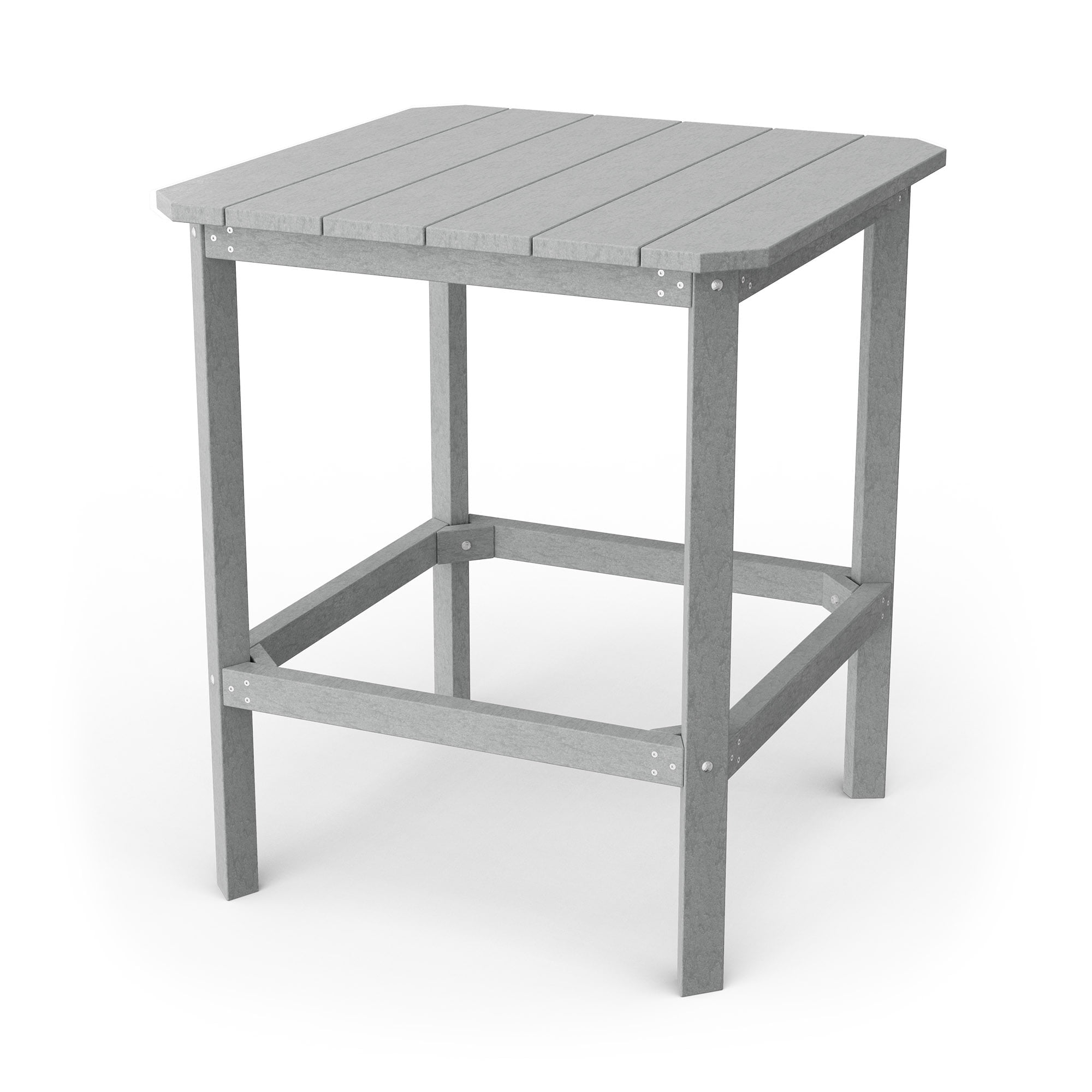 Wildridge Classic 40" High Bar Table, Light Gray - Outdoor Weather ...