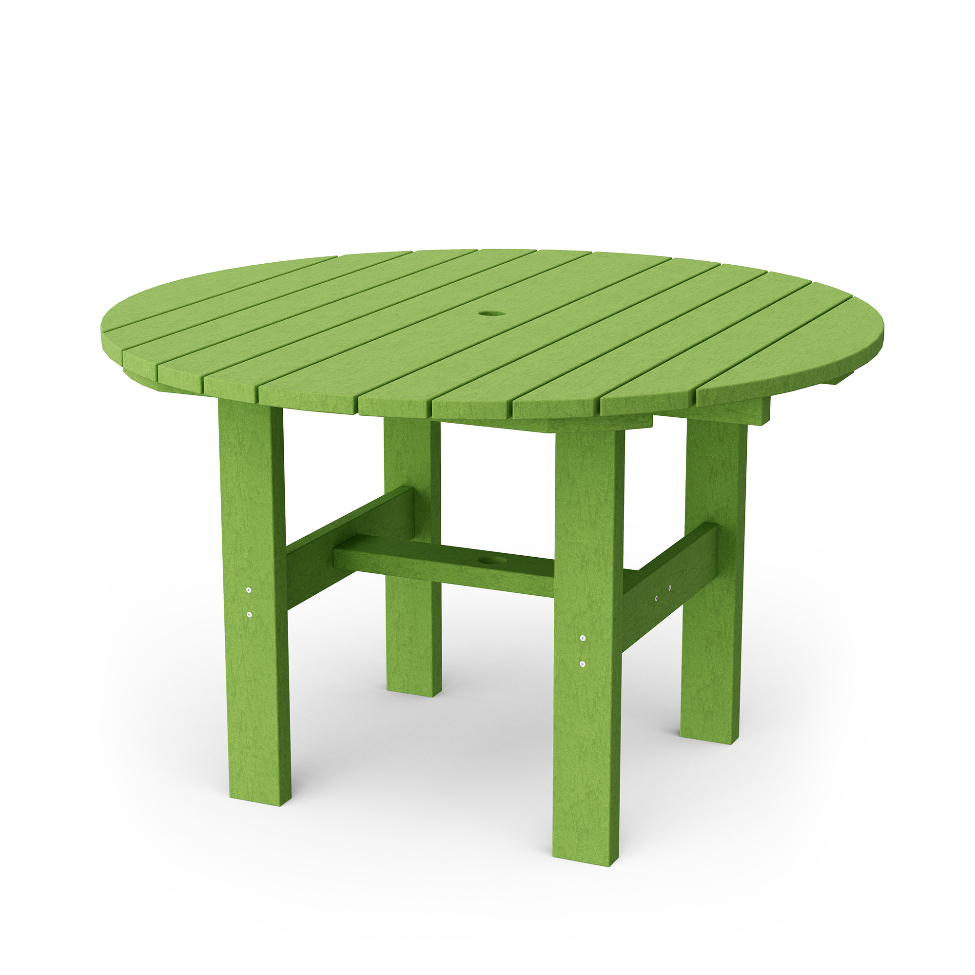 Wildridge Classic 46" Round Dining Table, Lime Green - Outdoor Weather ...