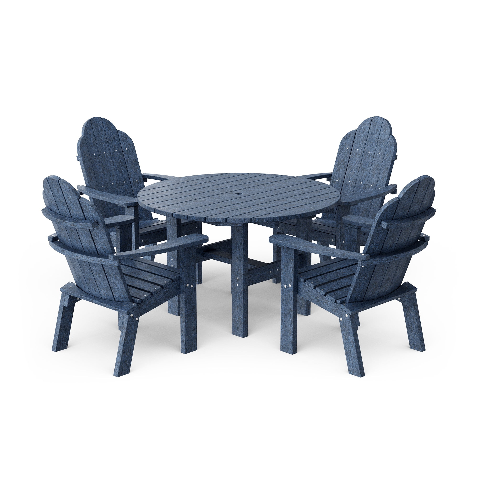 Wildridge Classic 5-Piece 46" Round Dining Set with Deck Chairs ...