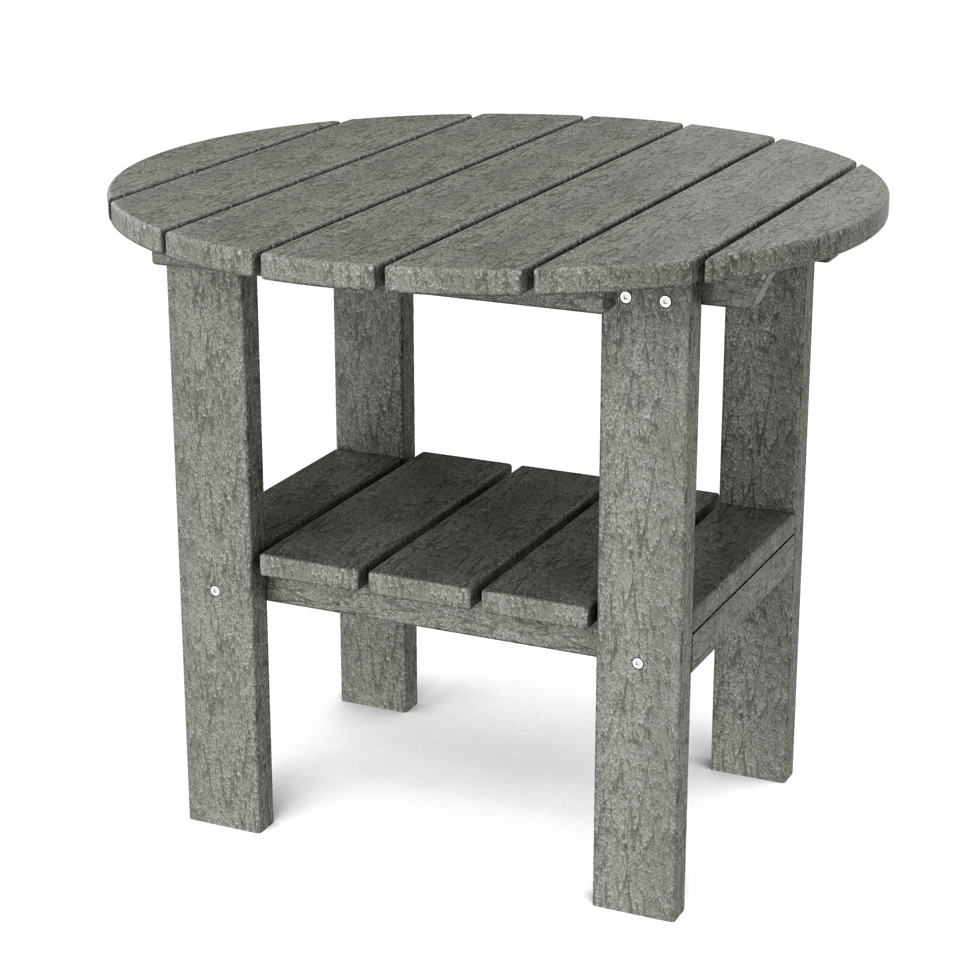 Wildridge Classic Round Side Table, Dark Gray - Outdoor Weather ...