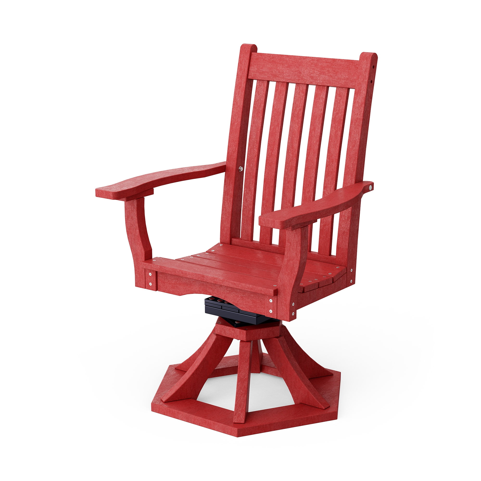 Wildridge Classic Swivel Dining Arm Chair, Cardinal Red - Outdoor ...