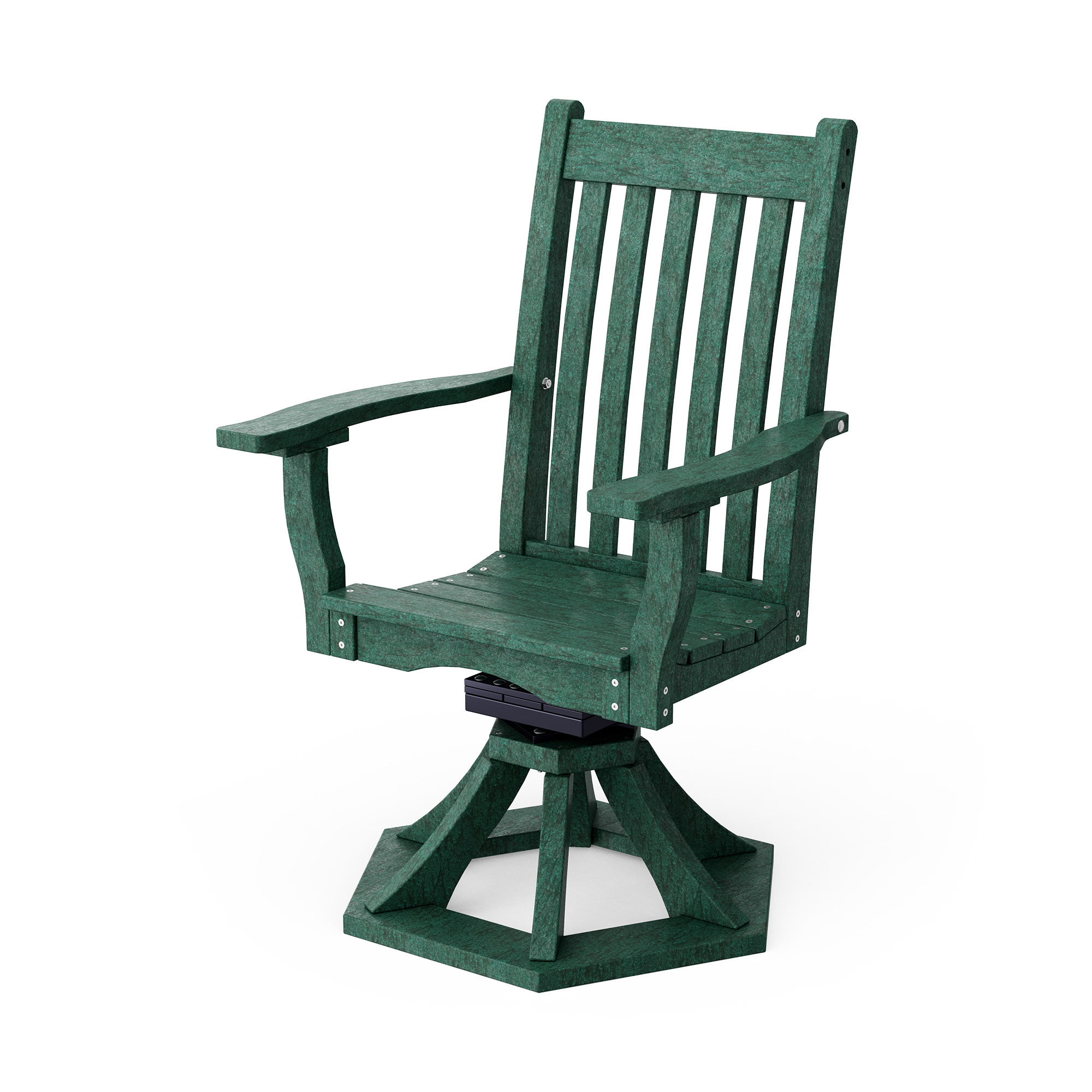 Wildridge Classic Swivel Dining Arm Chair, Turf Green - Outdoor Weather ...