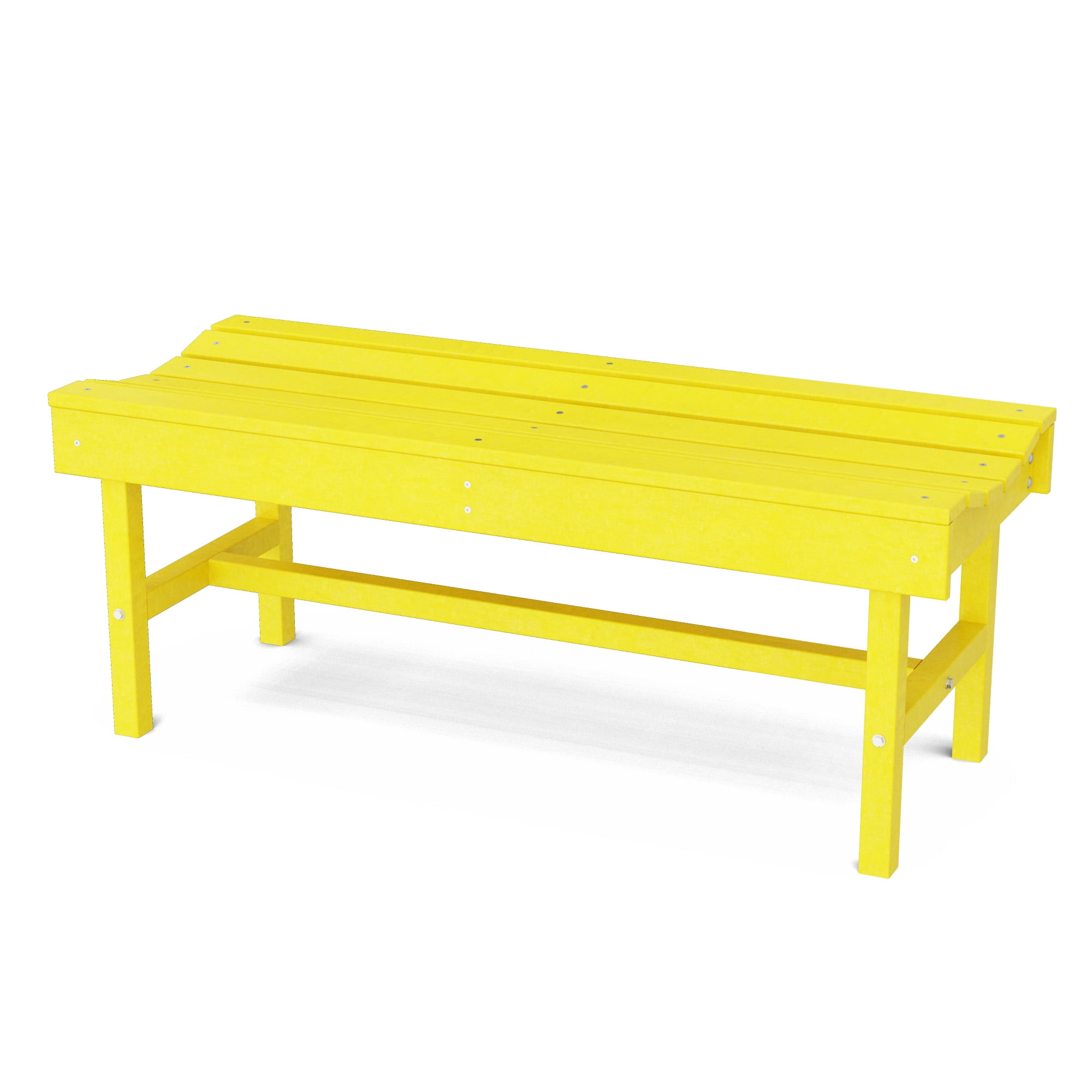 Wildridge Classic Vineyard Bench, Lemon Yellow - Outdoor Weather ...