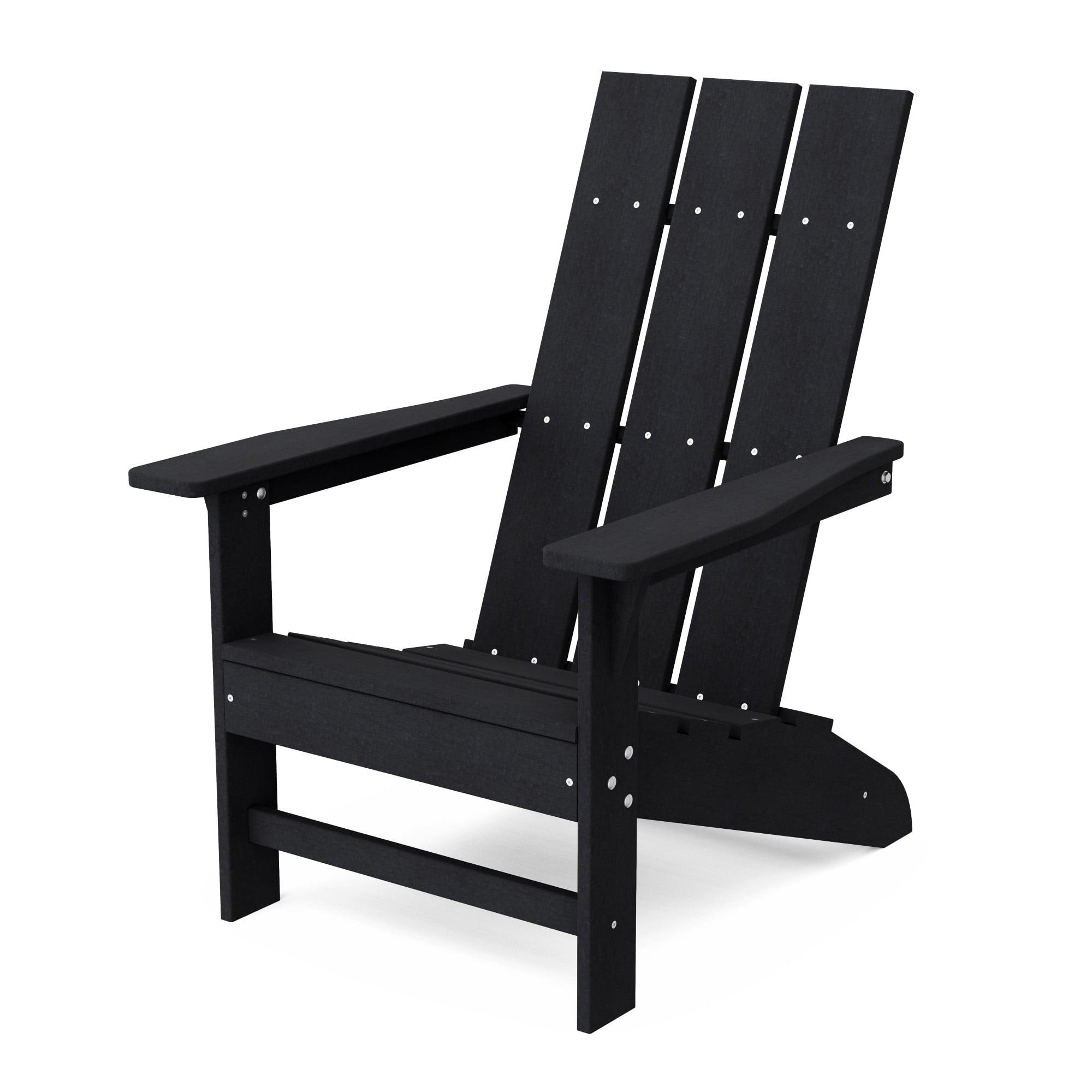 Wildridge Freedom Modern Adirondack Chair, Black - Outdoor Weather ...