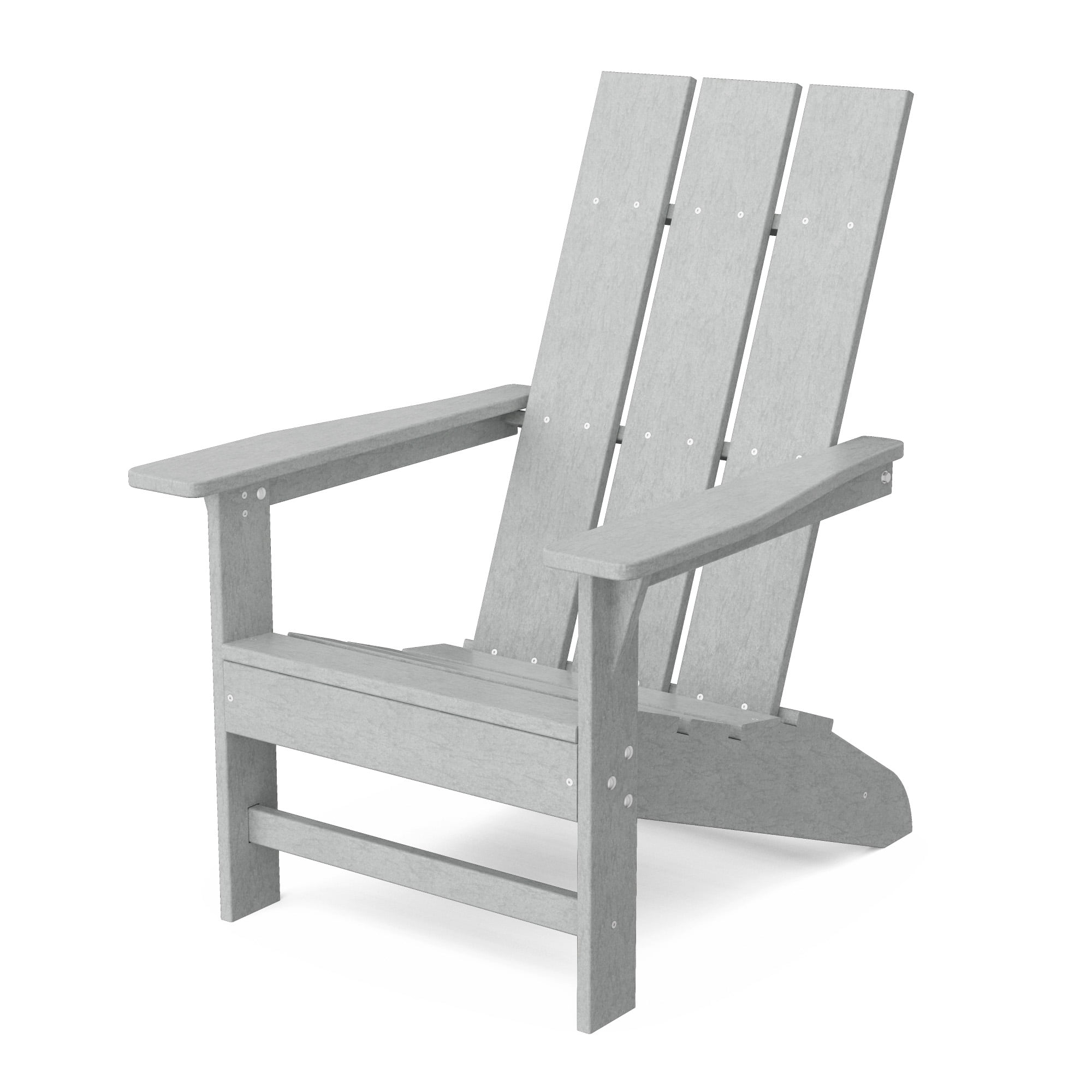 Wildridge Freedom Modern Adirondack Chair, Light Gray - Outdoor Weather ...