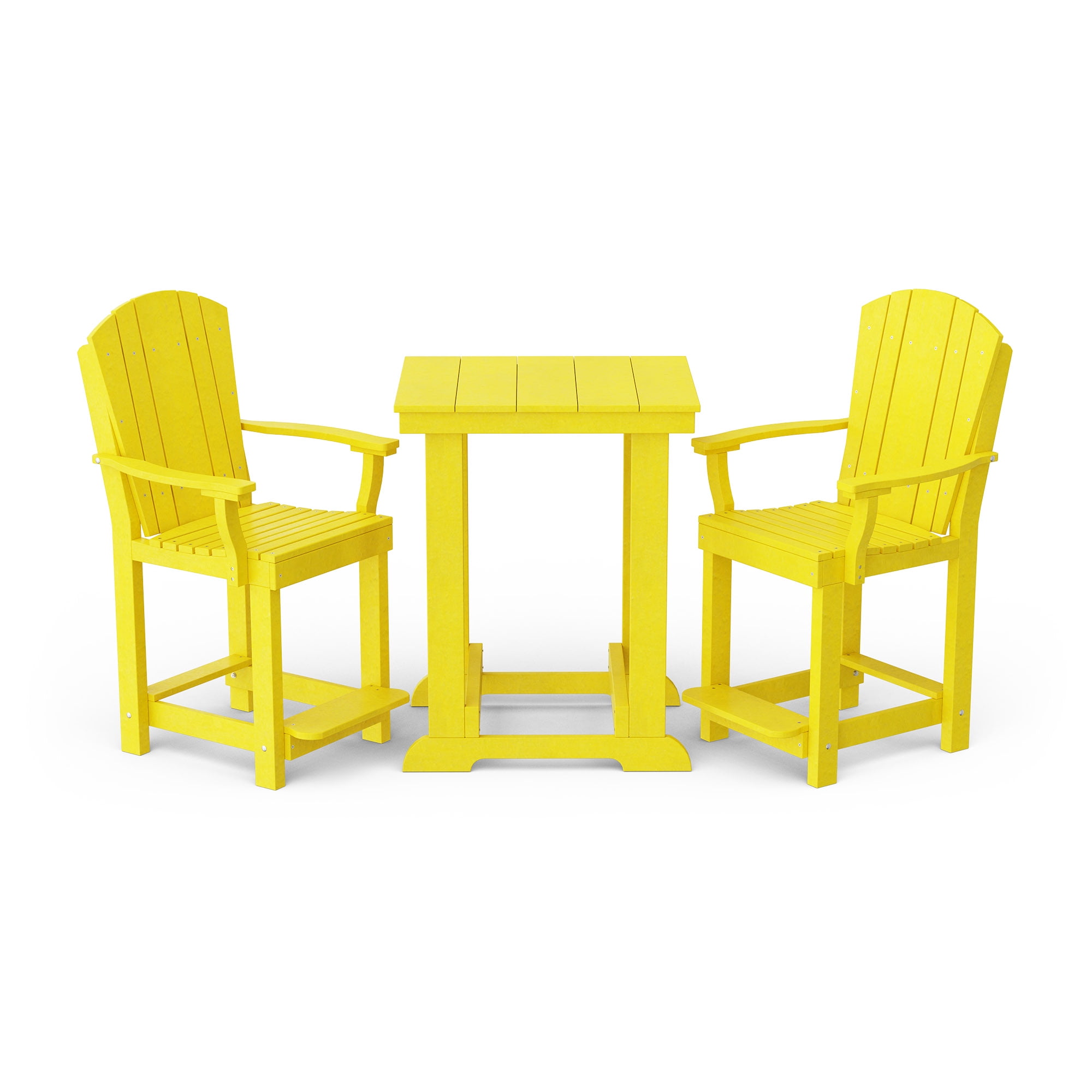 Wildridge Heritage 3-Piece Patio Counter Set, Lemon Yellow - Outdoor ...