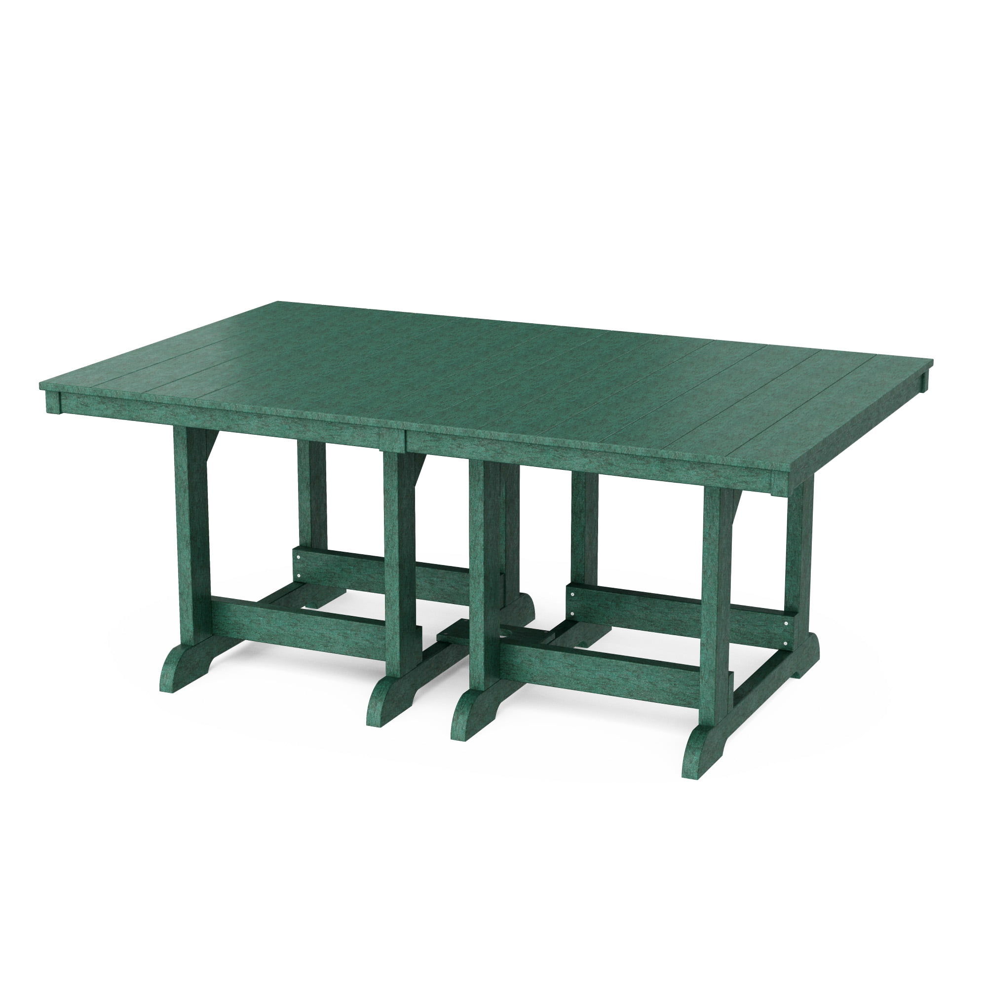Wildridge Heritage 44"x72" Dining Table, Turf Green - Outdoor Weather ...