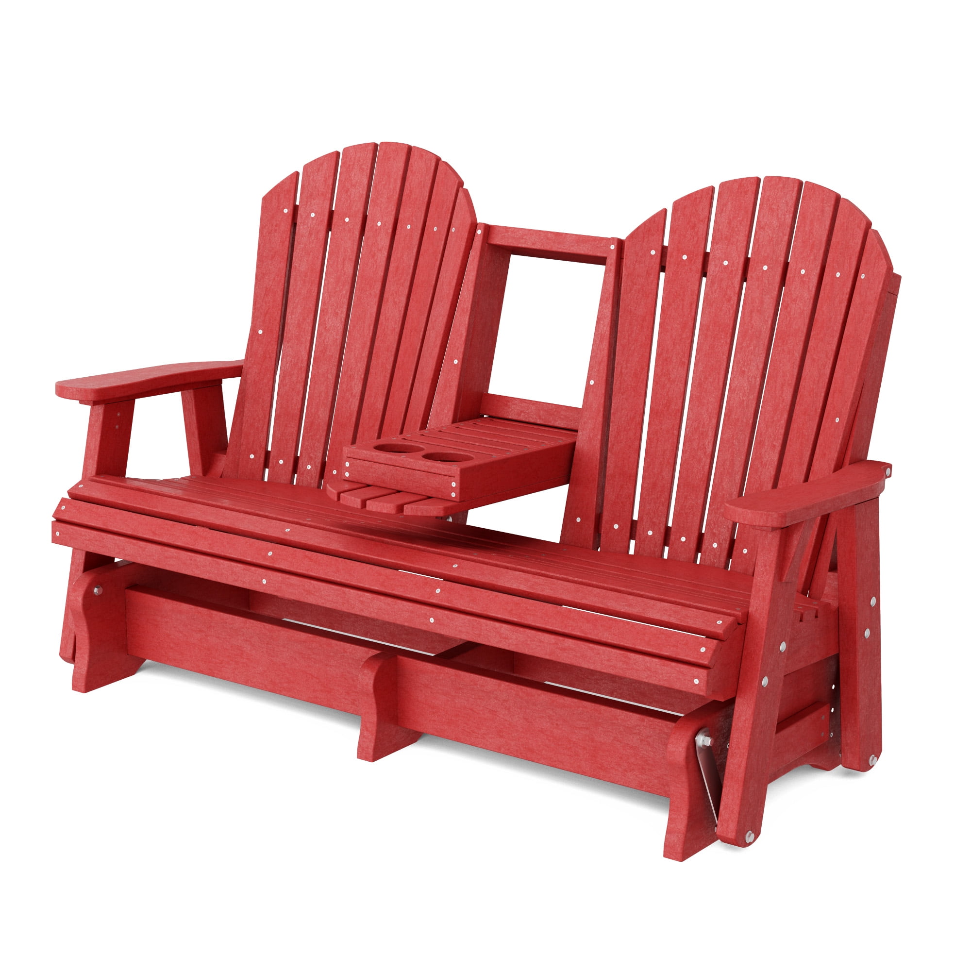Wildridge Heritage 5' Glider with Console Glider, Cardinal Red ...
