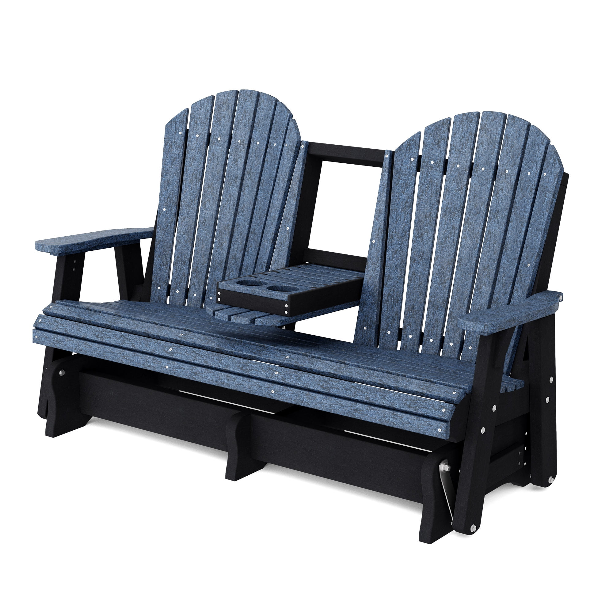 Wildridge Heritage 5' Glider with Console Glider, Patriot Blue and ...