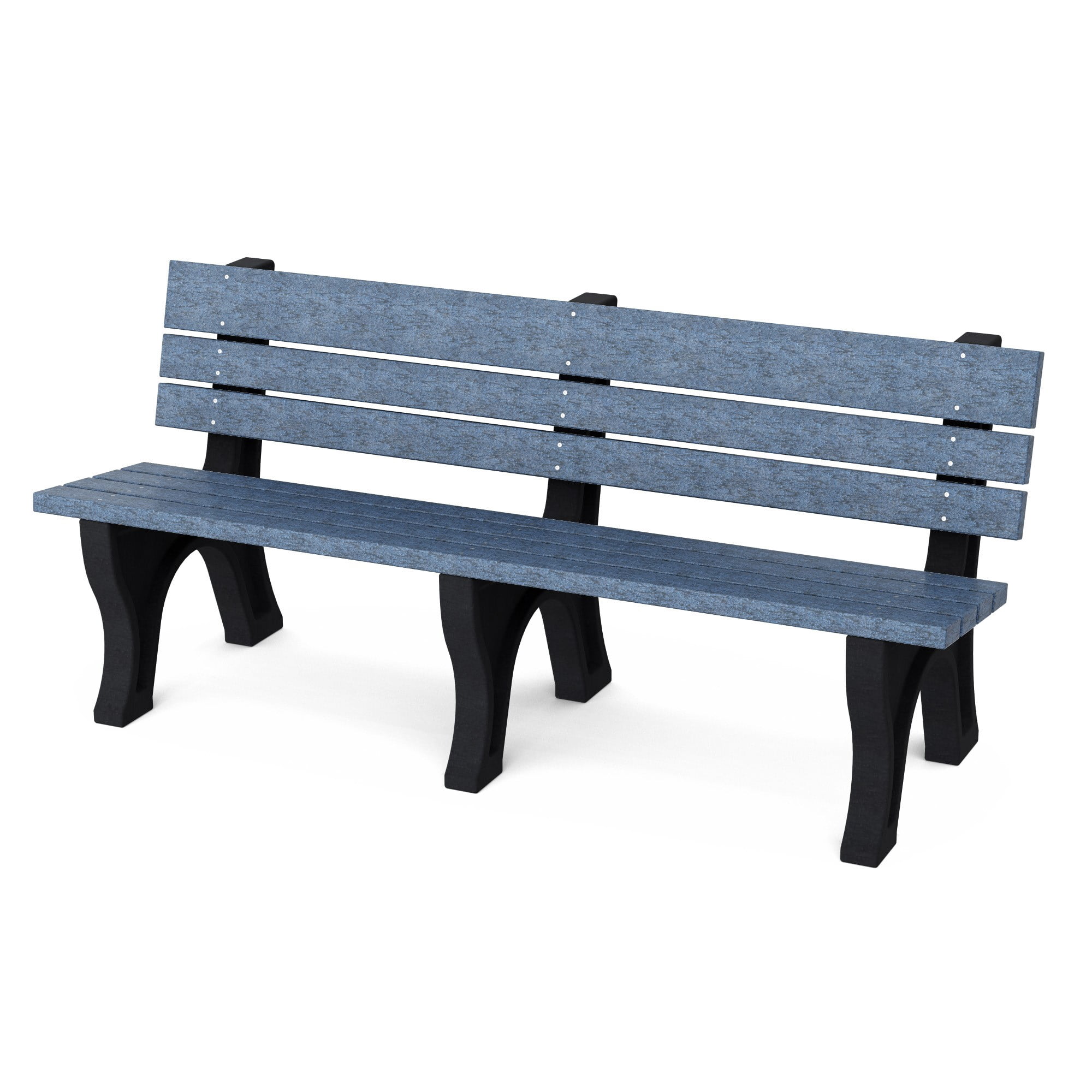 Wildridge Heritage 6' Park Bench, Patriot Blue and Black - Outdoor All ...