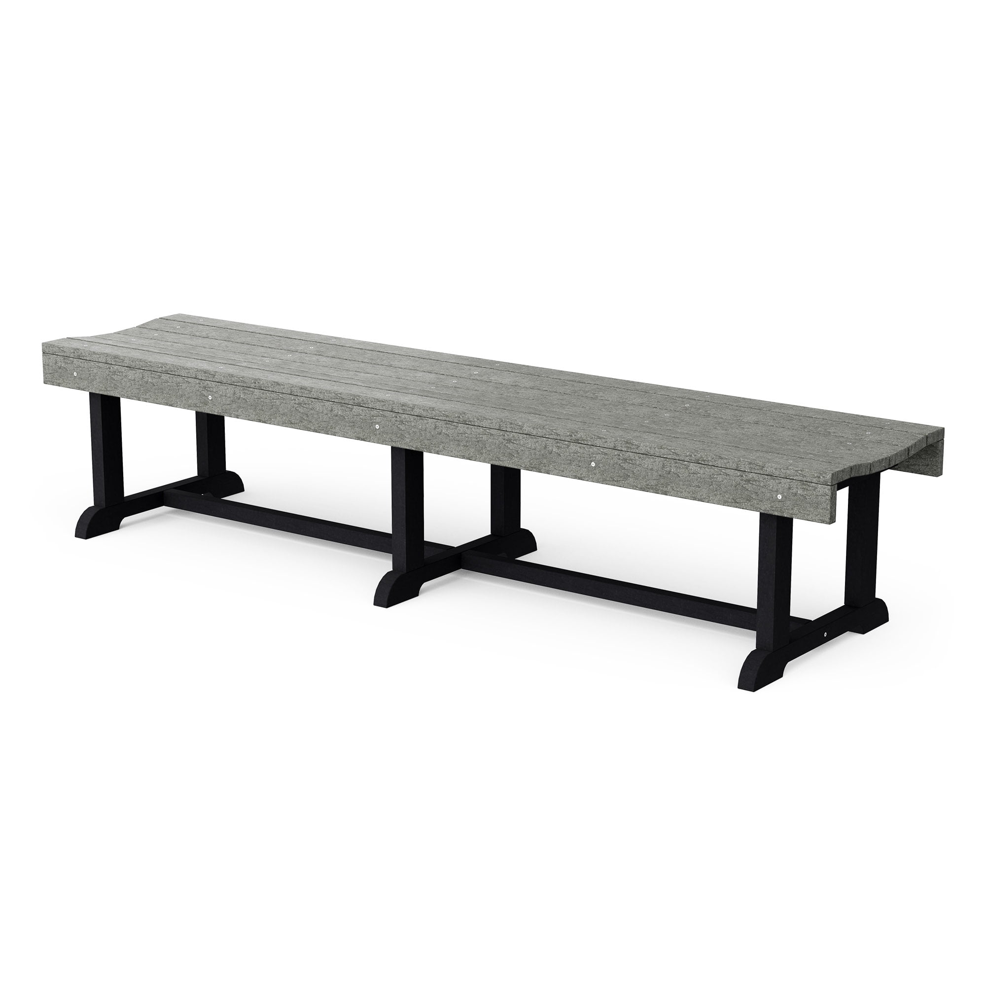 Wildridge Heritage 68" Patio Bench, Dark Gray and Black - Outdoor All ...