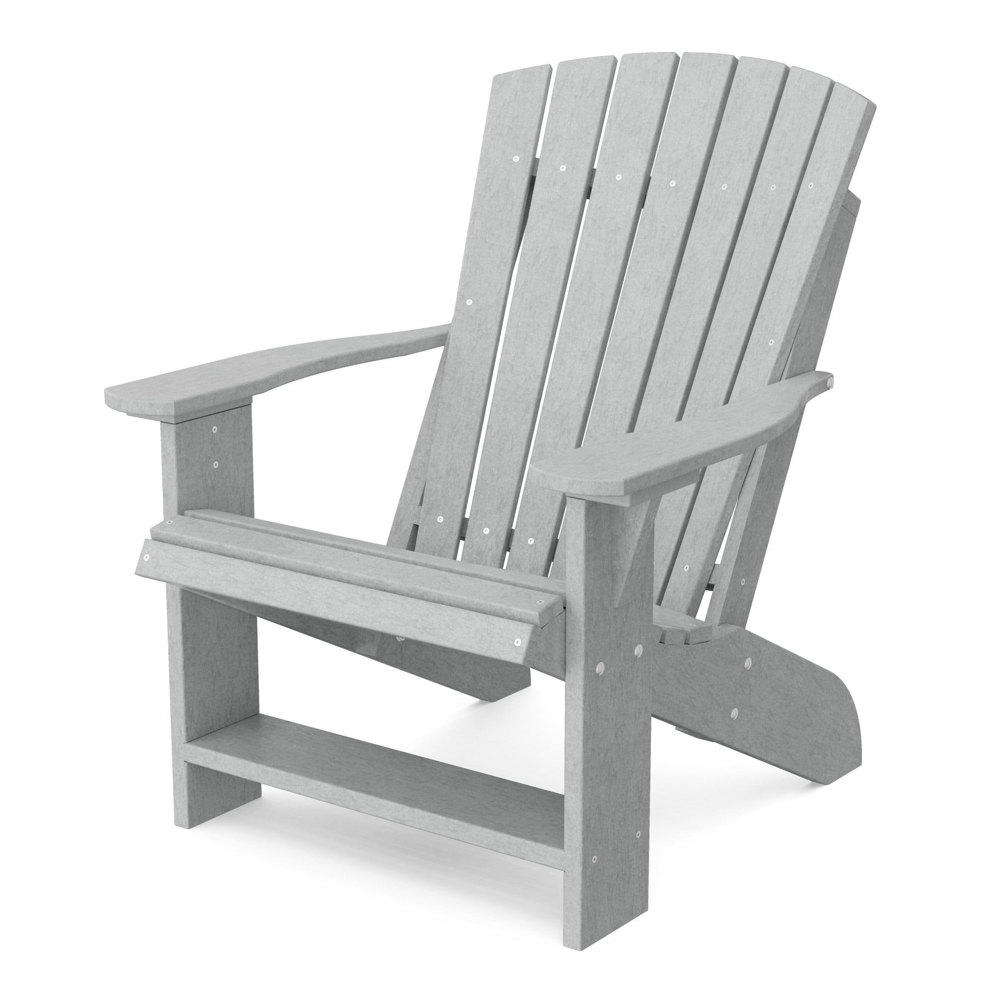 Wildridge Heritage Adirondack Chair, Light Gray - Outdoor All-Weather ...