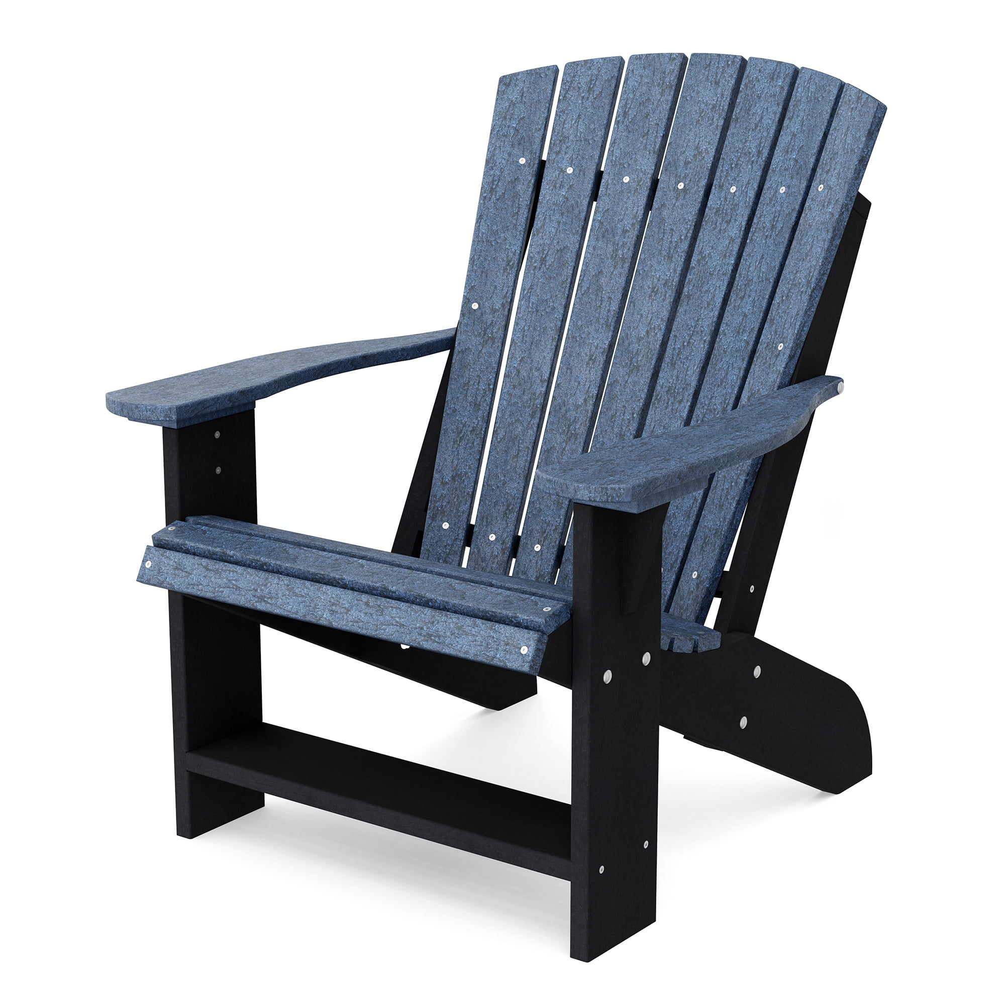 Wildridge Heritage Adirondack Chair, Patriot Blue and Black - Outdoor ...