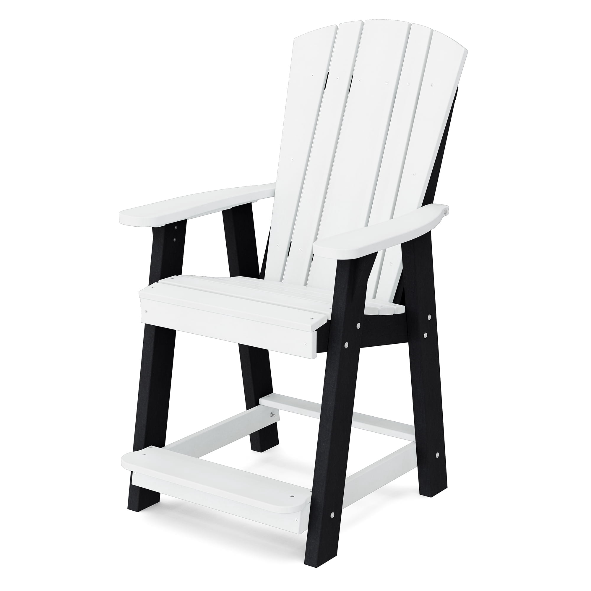 Wildridge Heritage Balcony Counter Chair, White and Black - Outdoor ...