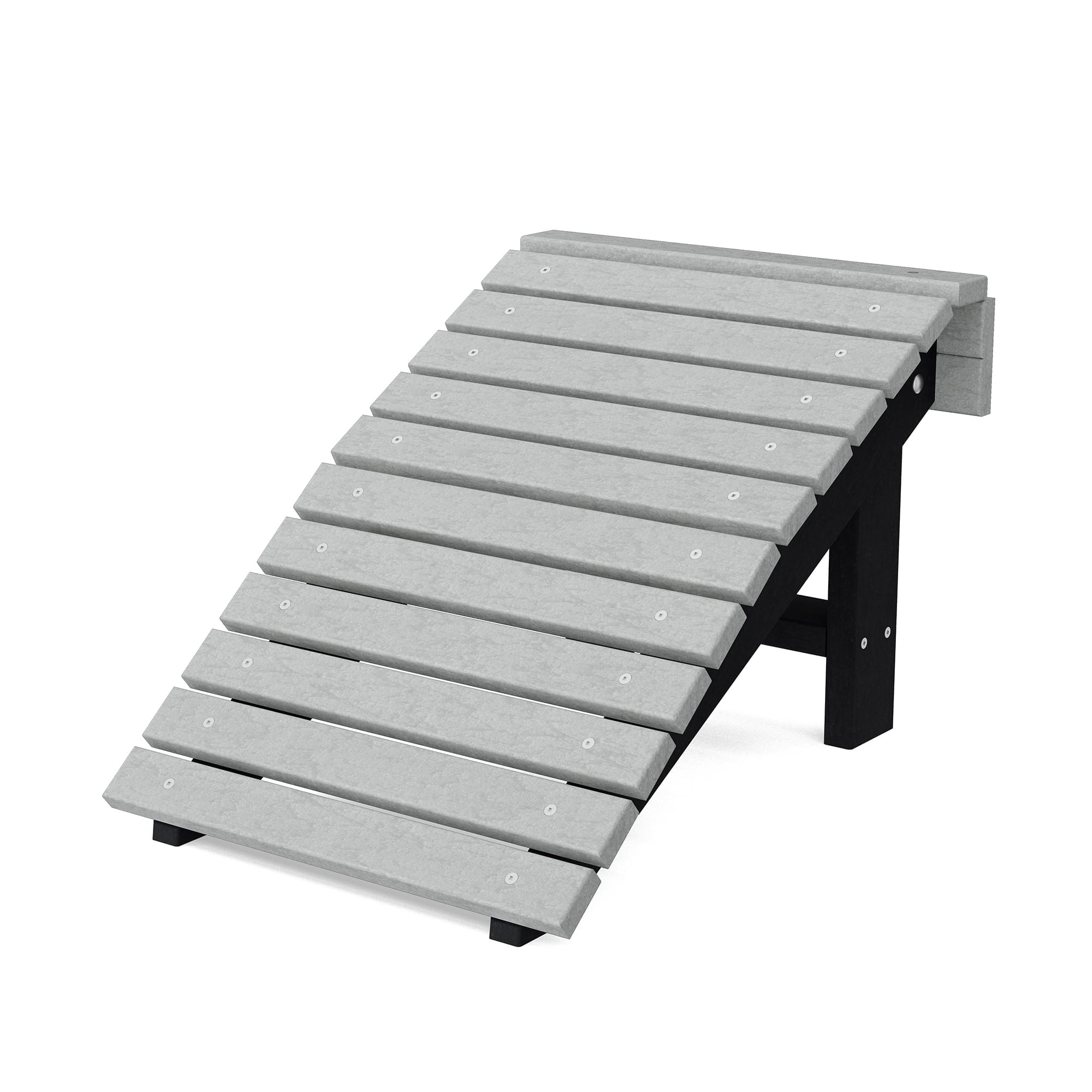 Wildridge Heritage Folding Footstool, Light Gray and Black - Outdoor ...