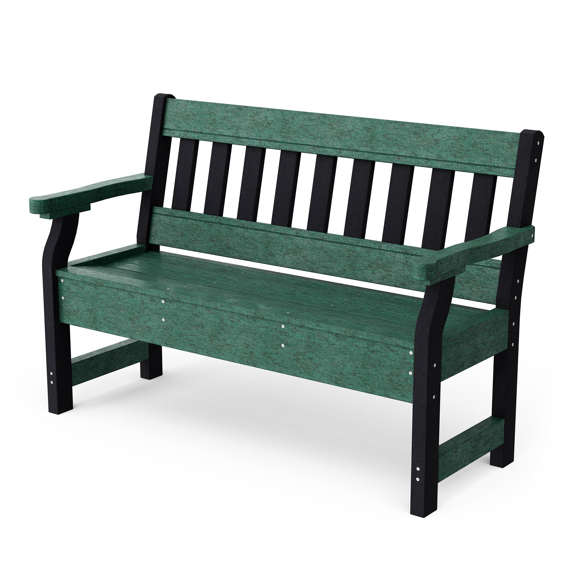 Wildridge Heritage Garden Bench, Turf Green and Black - Outdoor All ...