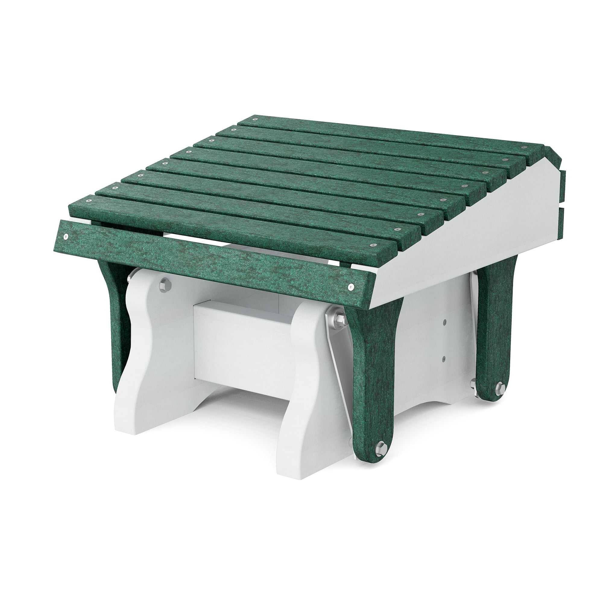 Wildridge Heritage Gliding Footrest, Turf Green and White - Outdoor ...