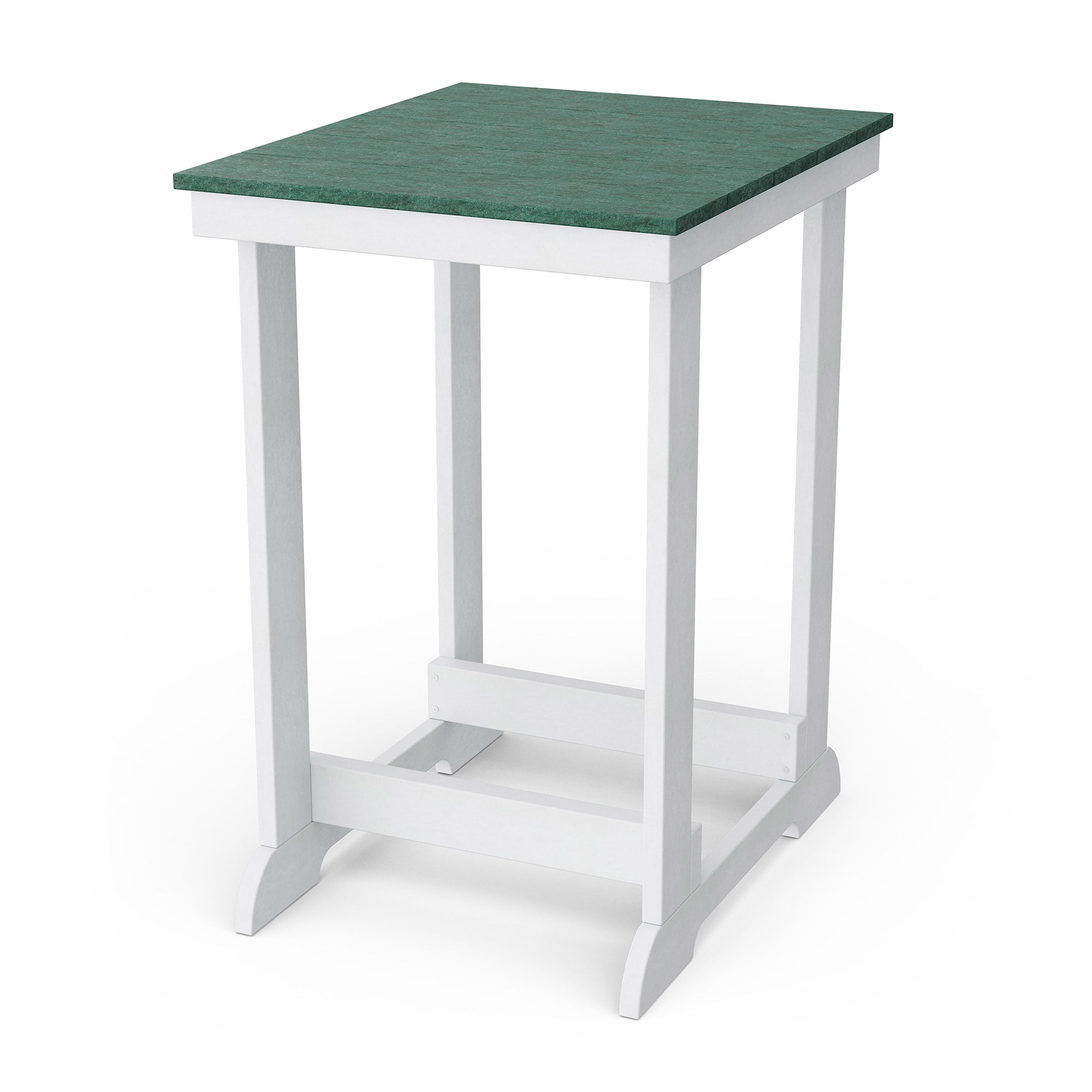 Wildridge Heritage Patio Counter Table, Turf Green and White - Outdoor ...