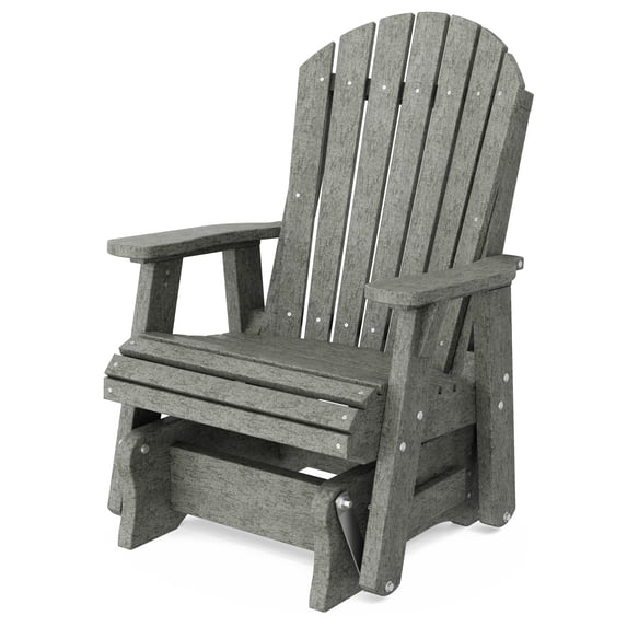 Wildridge Heritage Single Glider, Dark Gray, Outdoor Weather Resistant ...