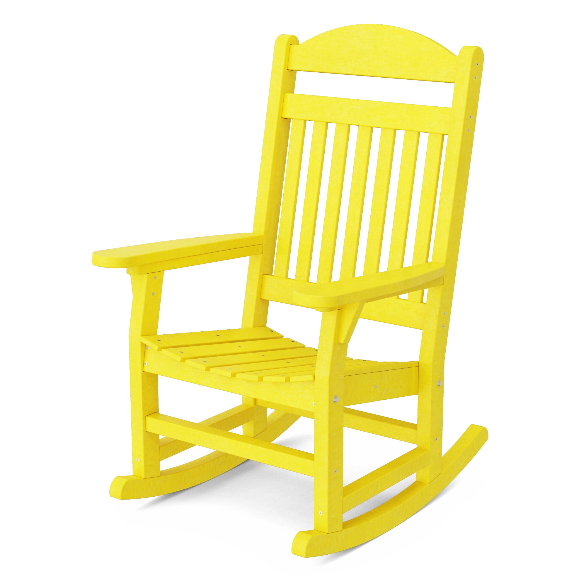 Wildridge Heritage Traditional Rocking Chair, Lemon Yellow - Outdoor ...