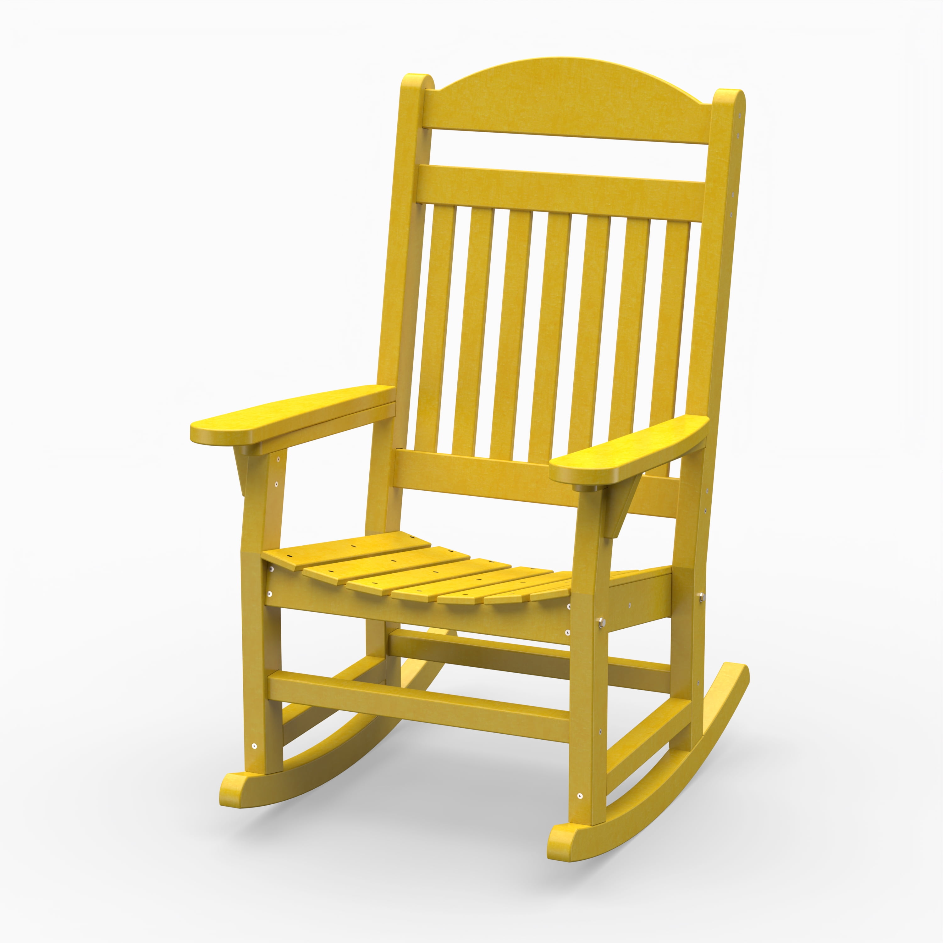 Wildridge Heritage Traditional Rocking Chair, Lemon Yellow, Outdoor ...