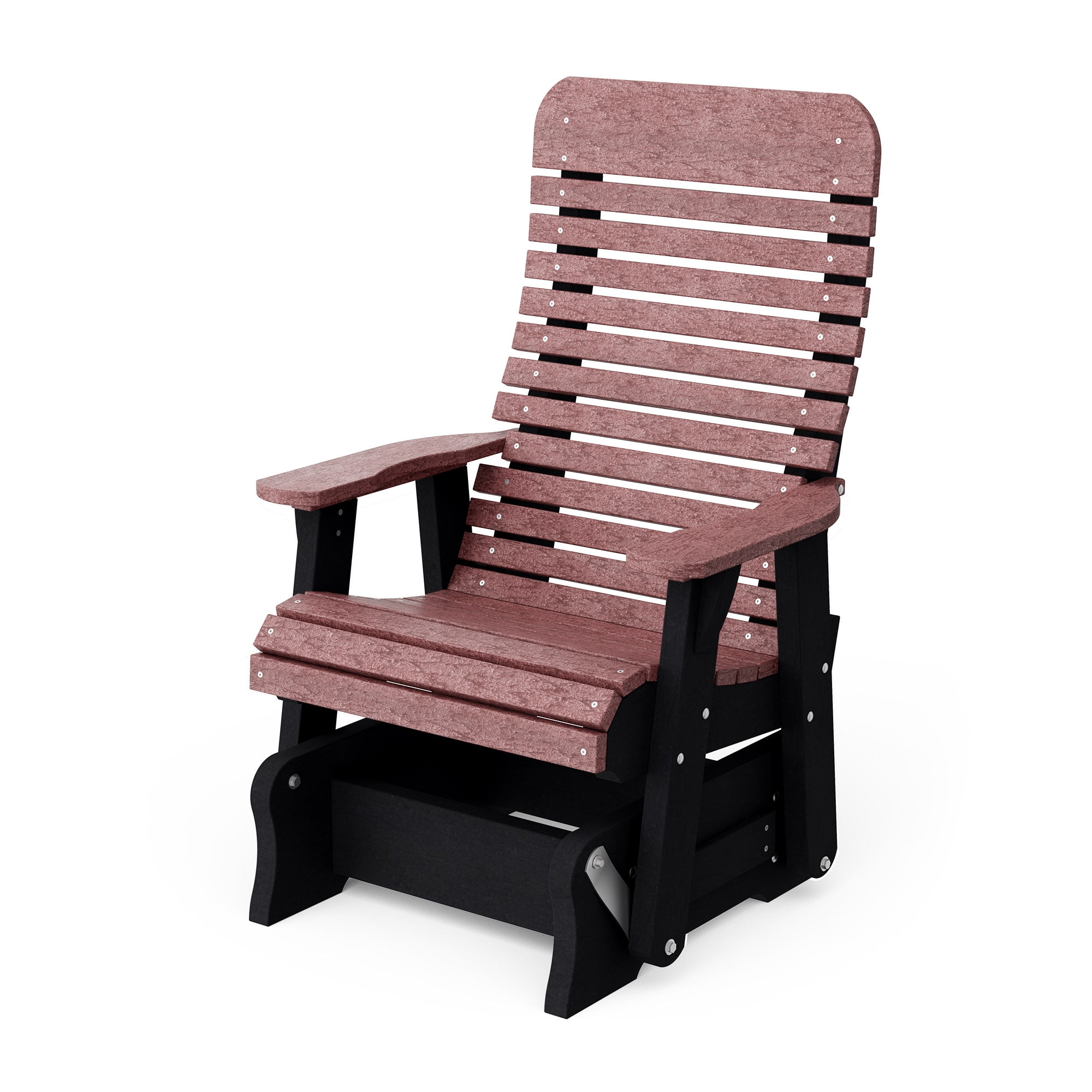 Wildridge Signature Single Glider, Cherrywood and Black - Outdoor ...