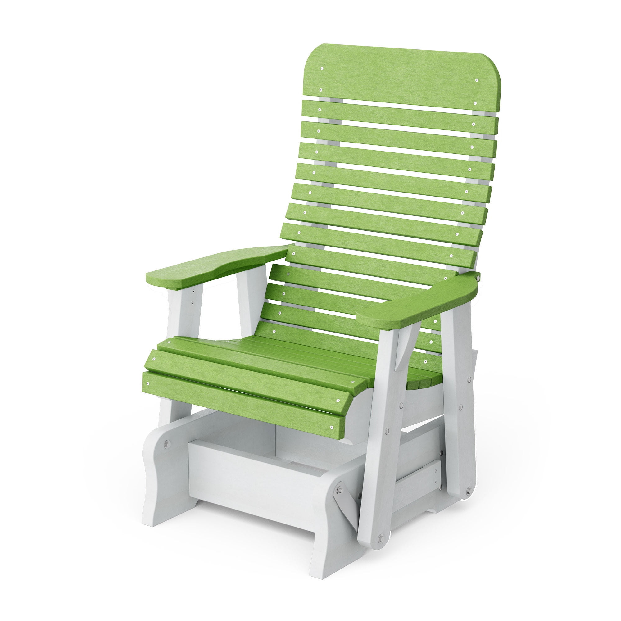 Wildridge Signature Single Glider, Lime Green and White - Outdoor ...
