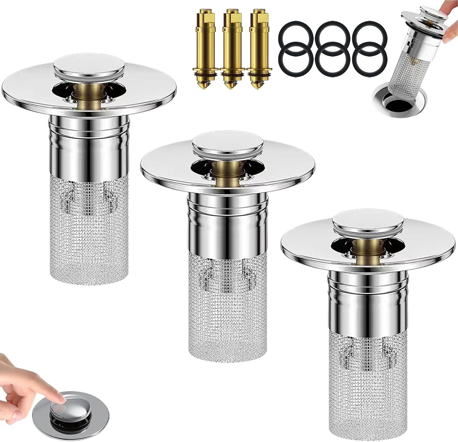 Wildspress Sink Stopper, c Drain Stopper, Conceptan Bathroom Sink ...