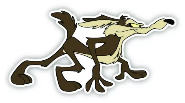 Wile Coyote Cartoon Sticker Decal Laptop Wall Car Phonephone Decal ...