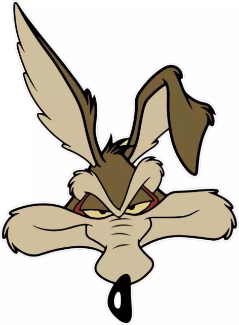 Wile E. Coyote Face Road Runner Sticker Window Decal Phone Decal Water ...